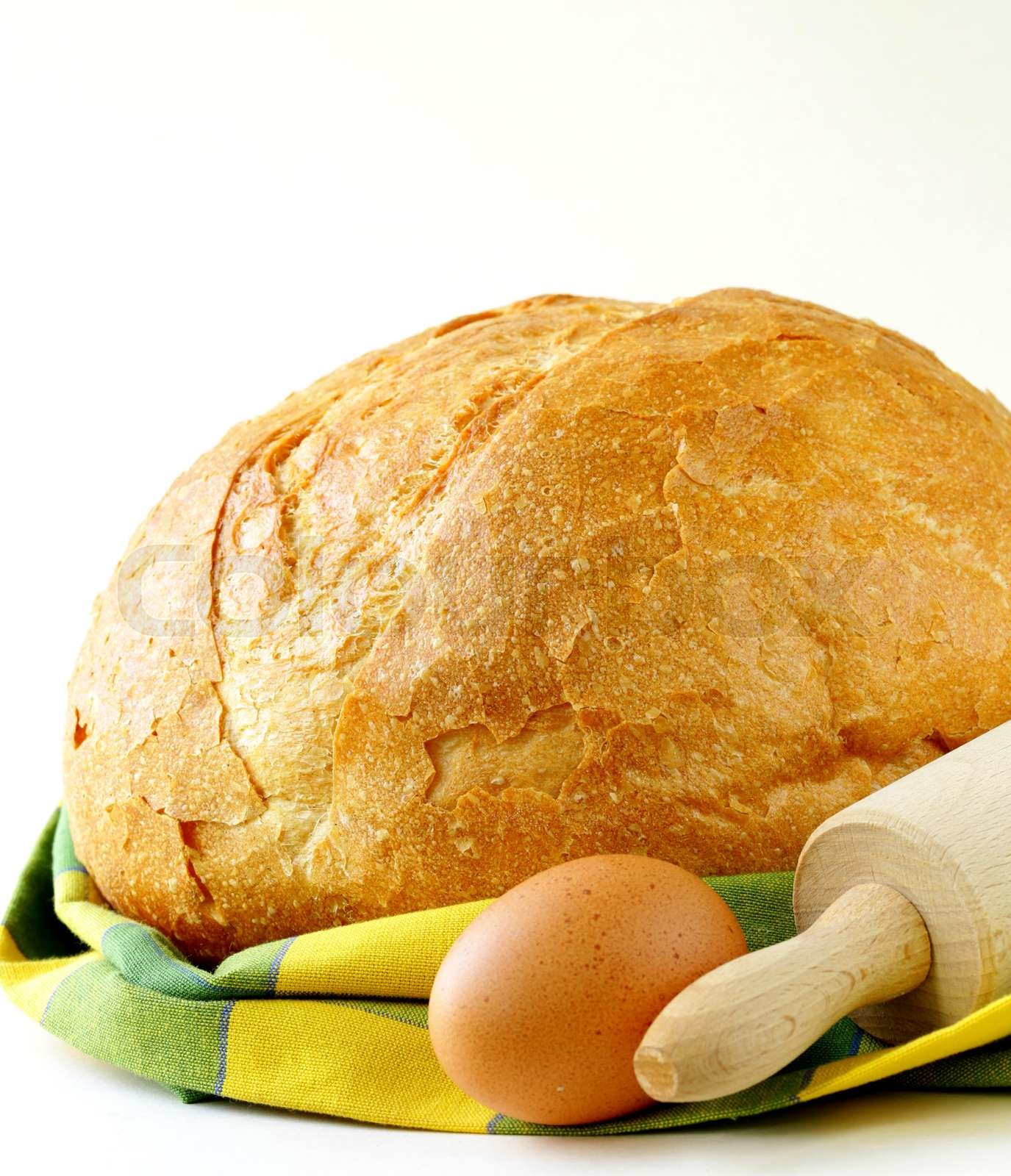 large loaf of homemade bread | Stock image | Colourbox