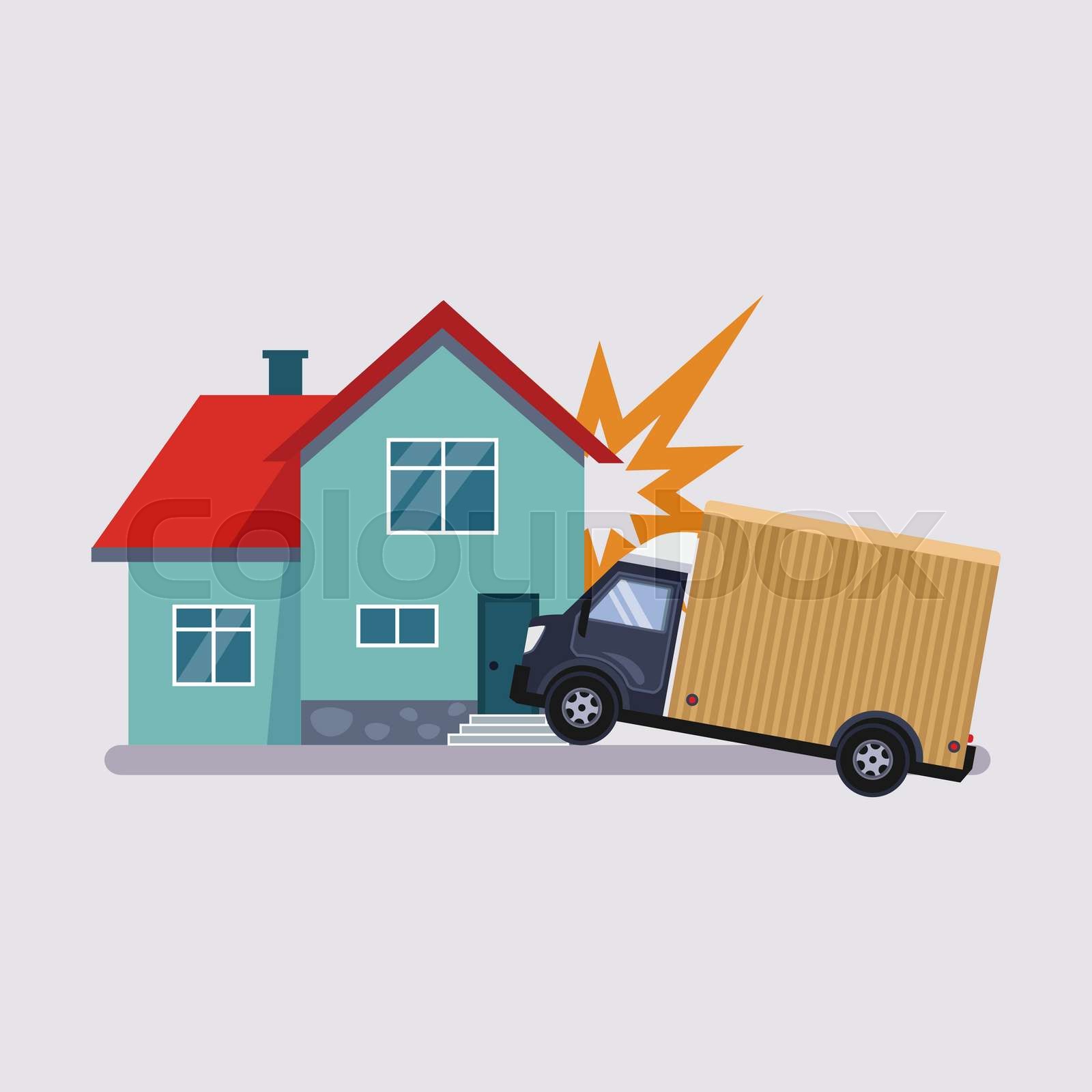 Accident Insurance Vector Illustartion | Stock vector | Colourbox