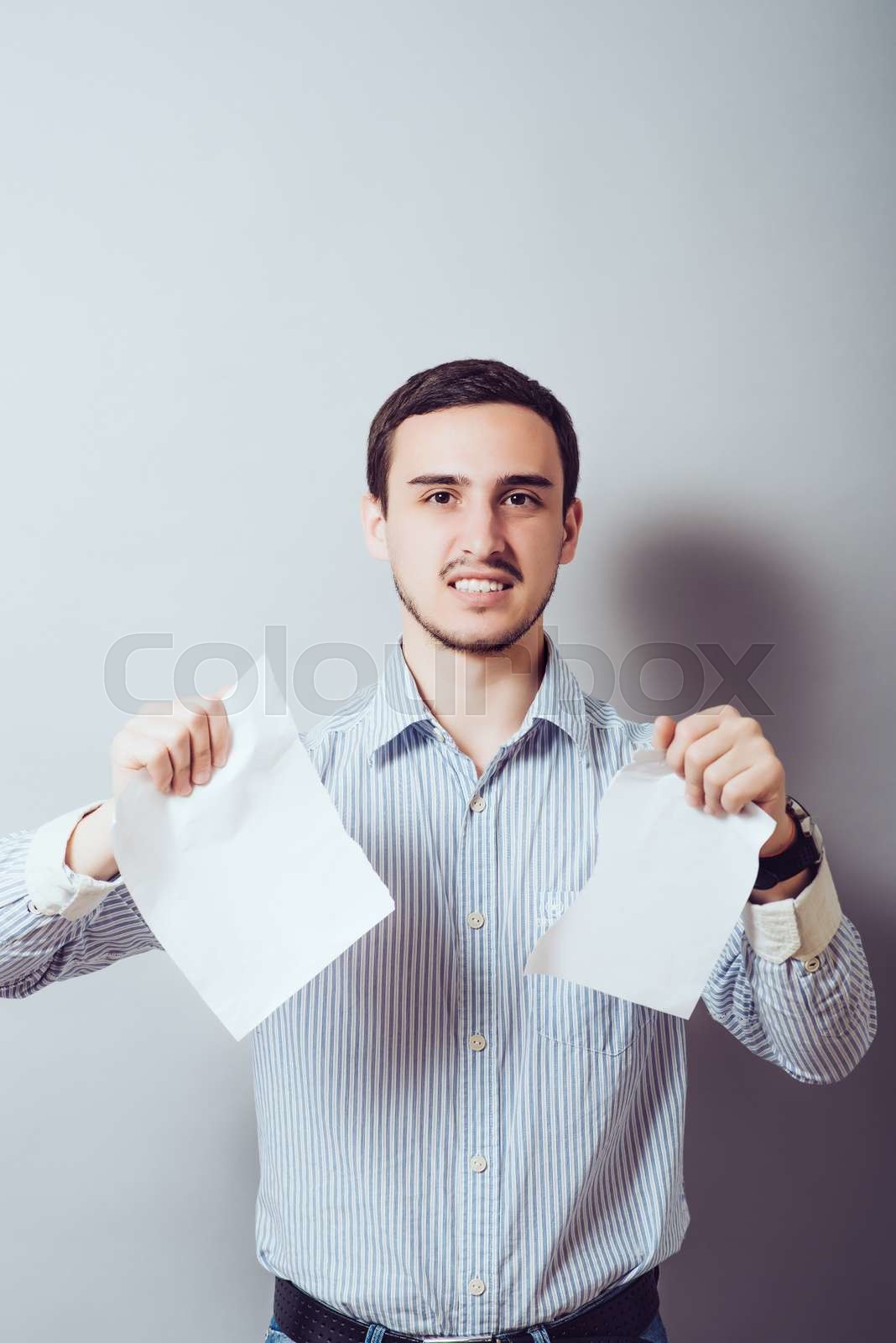 Frustrated Human Face