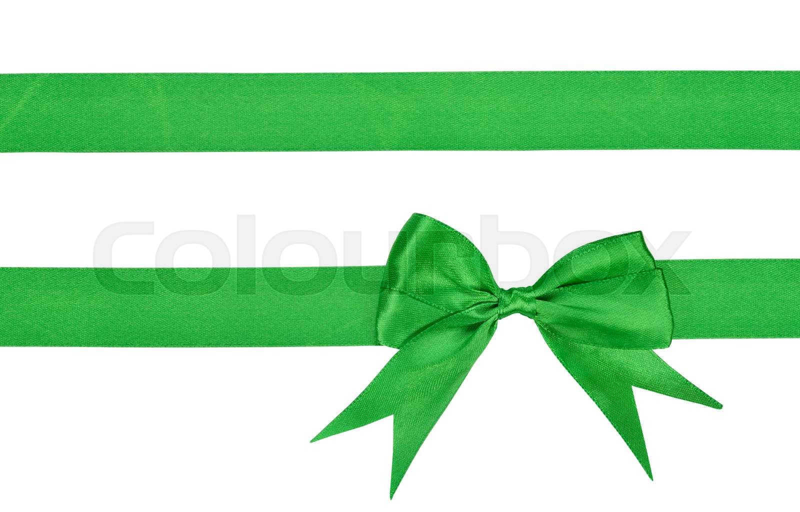 Green ribbon | Stock image | Colourbox