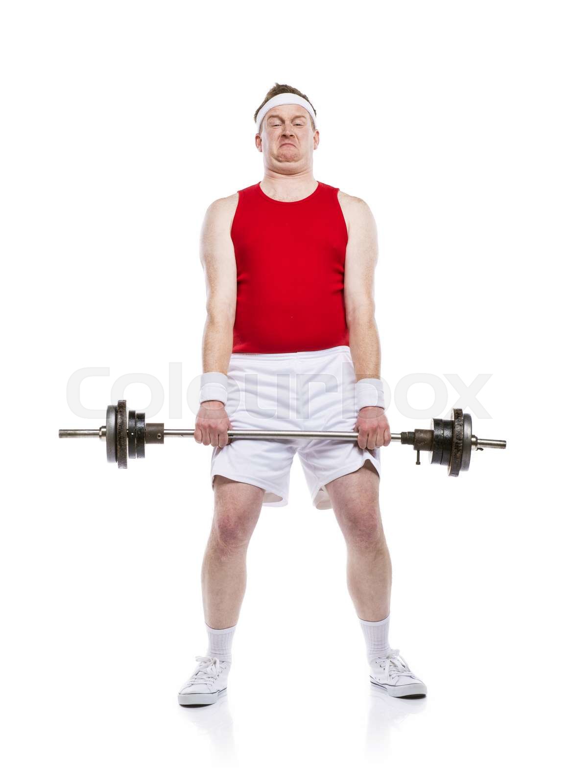 Weak body builder | Stock image | Colourbox