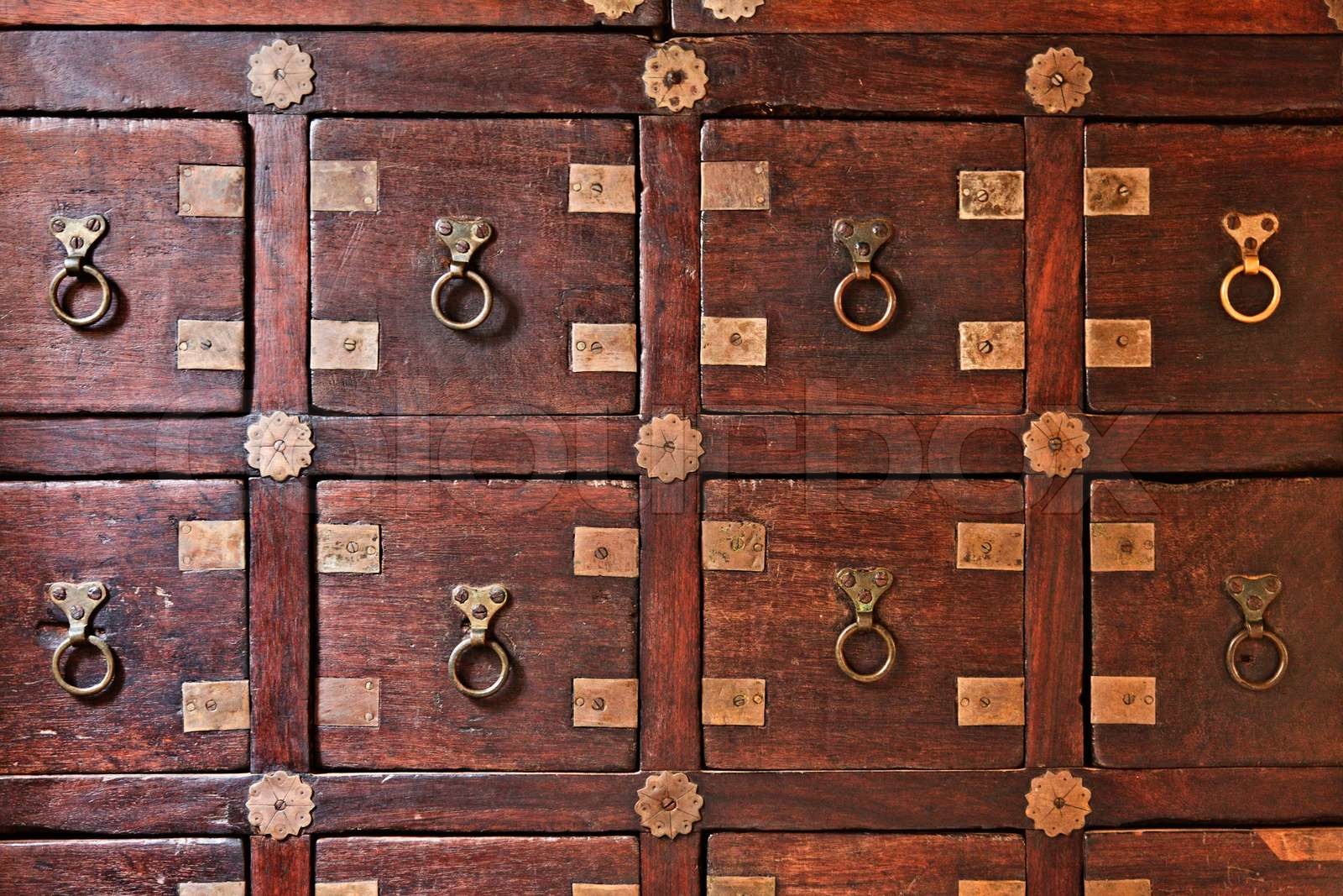 Old wooden vintage chest of drawers | Stock image | Colourbox