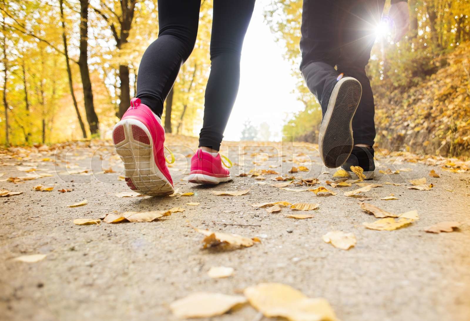 Running couple | Stock image | Colourbox