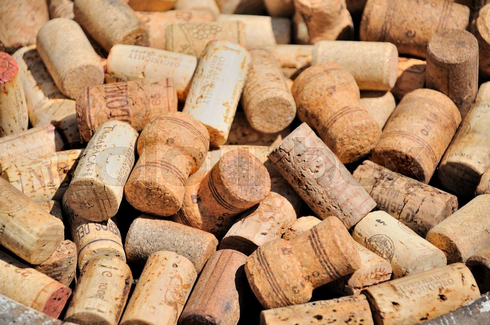 Bunch of wine corks | Stock image | Colourbox