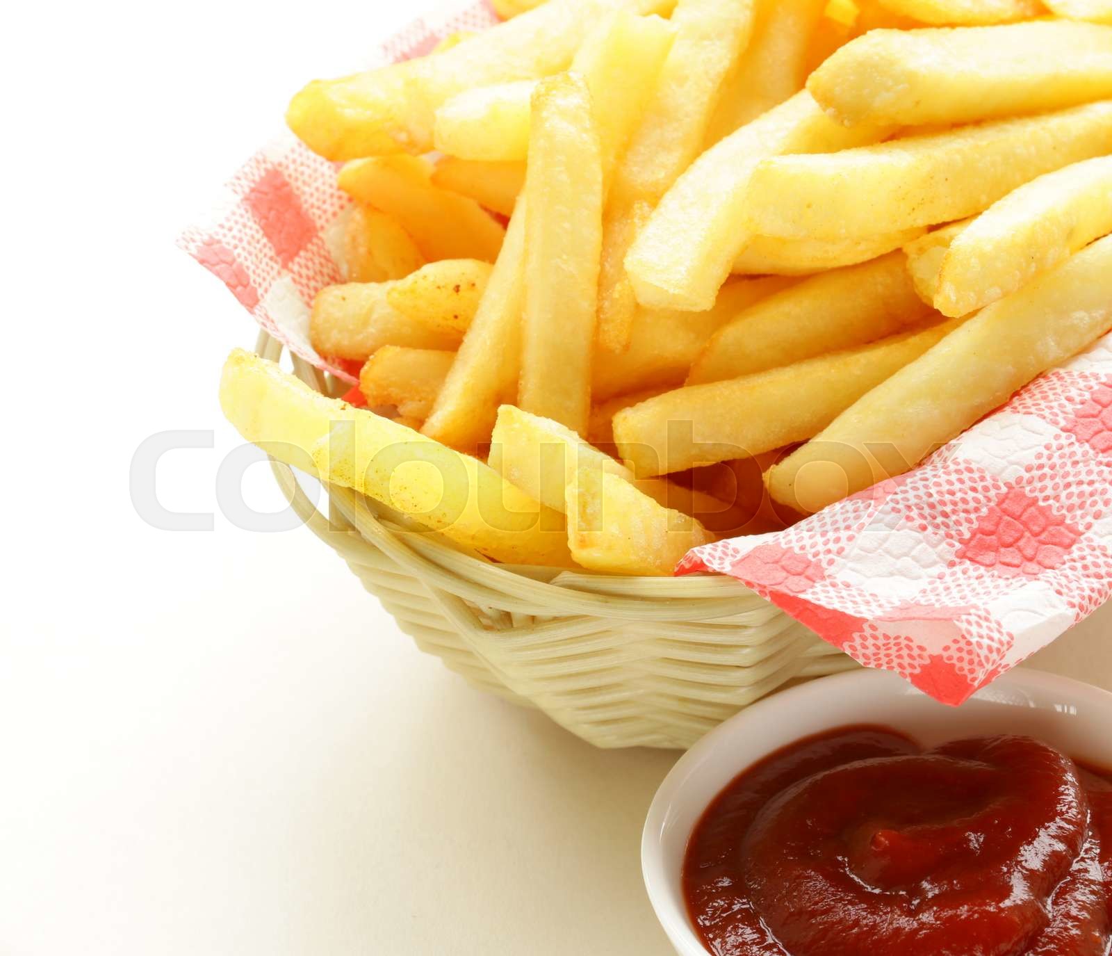Traditional French fries | Stock image | Colourbox