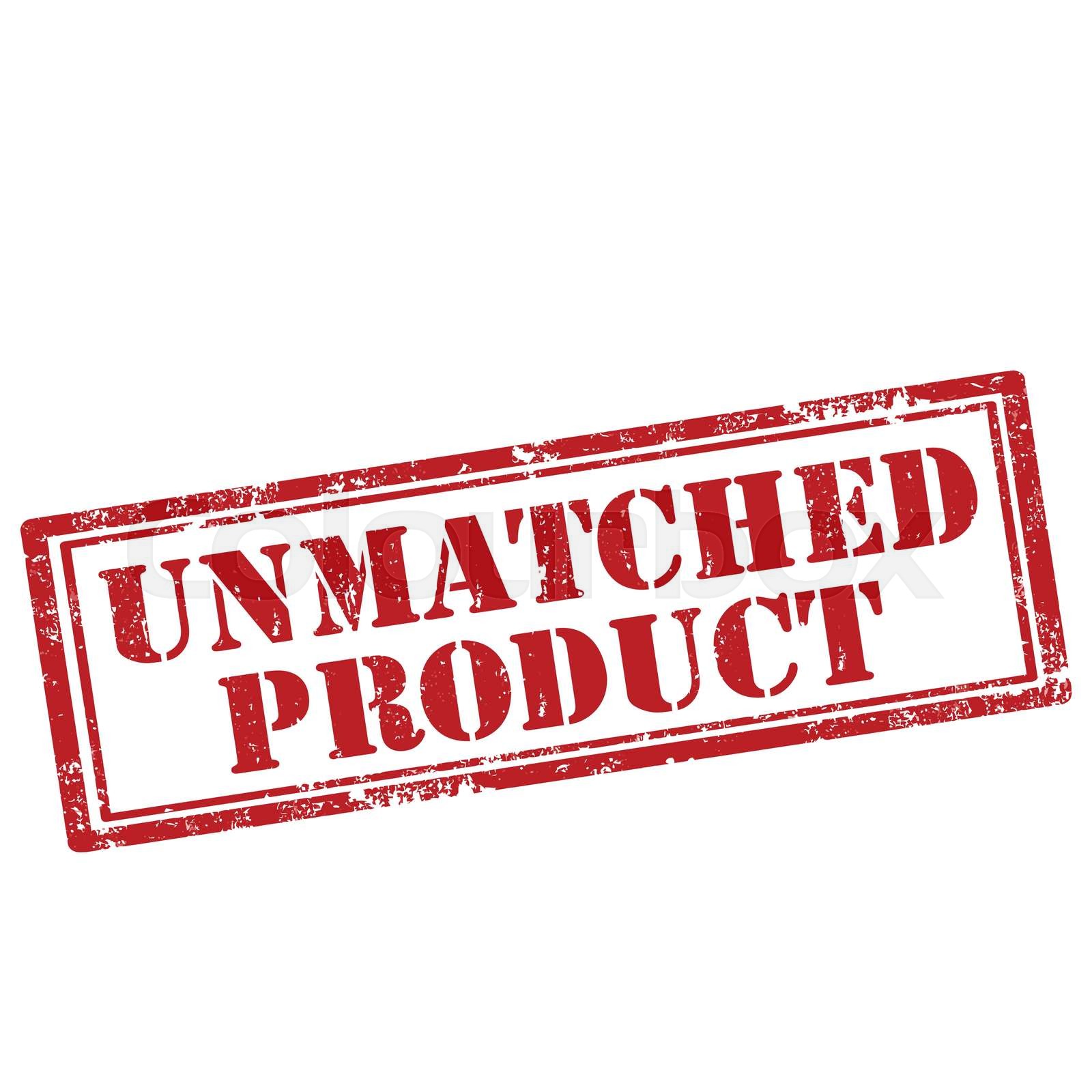 Unmatched Product-stamp | Stock vector | Colourbox