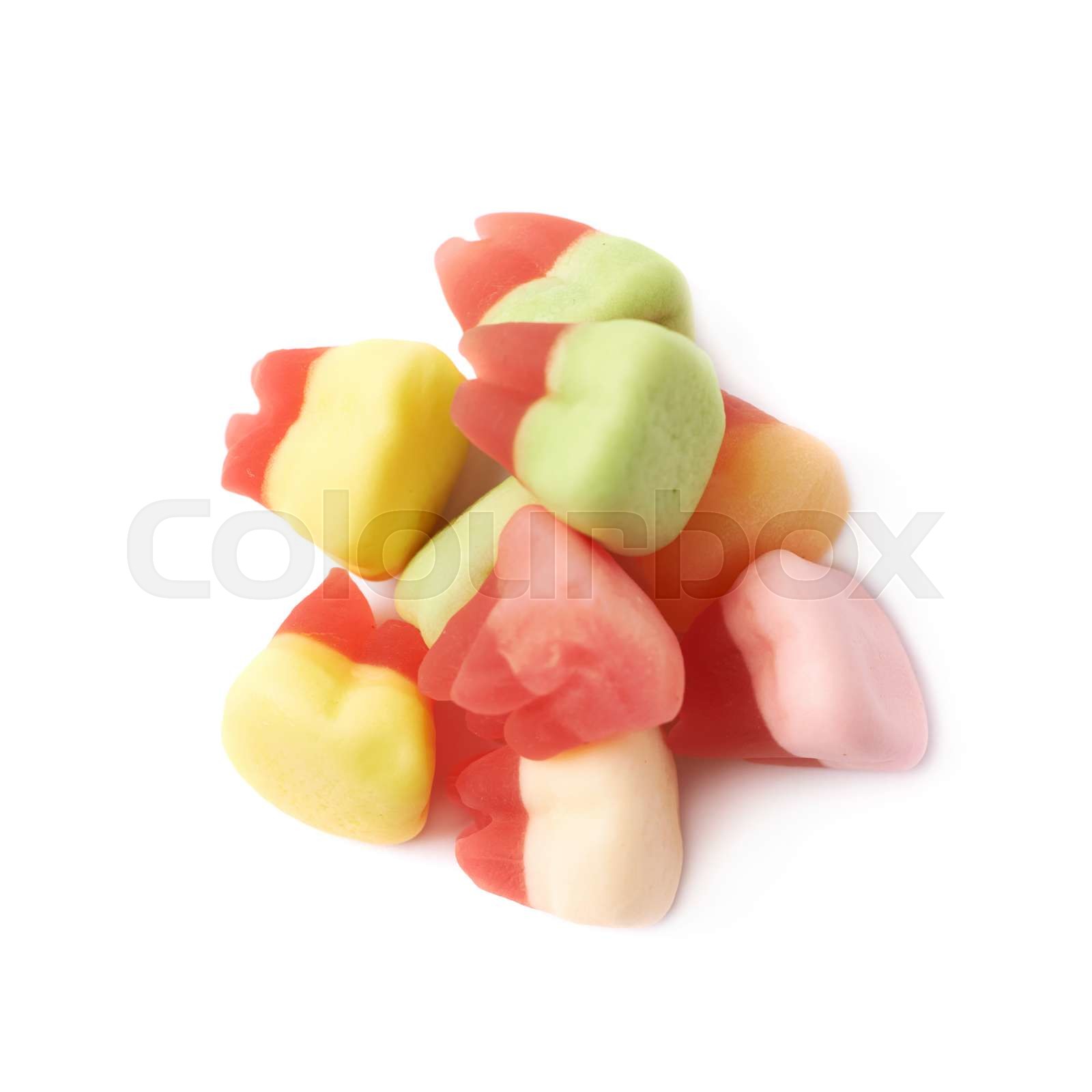 Tooth shaped candy isolated | Stock image | Colourbox