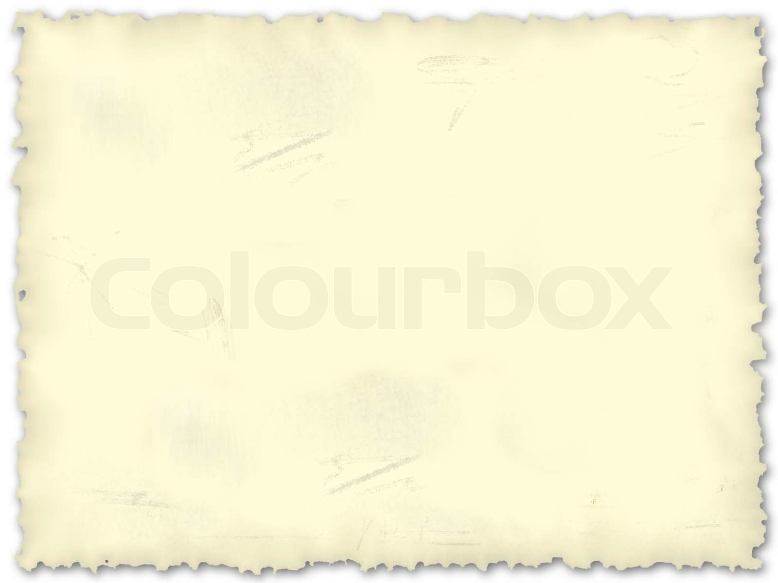 illustration of the old paper with ragged edged | Stock image | Colourbox
