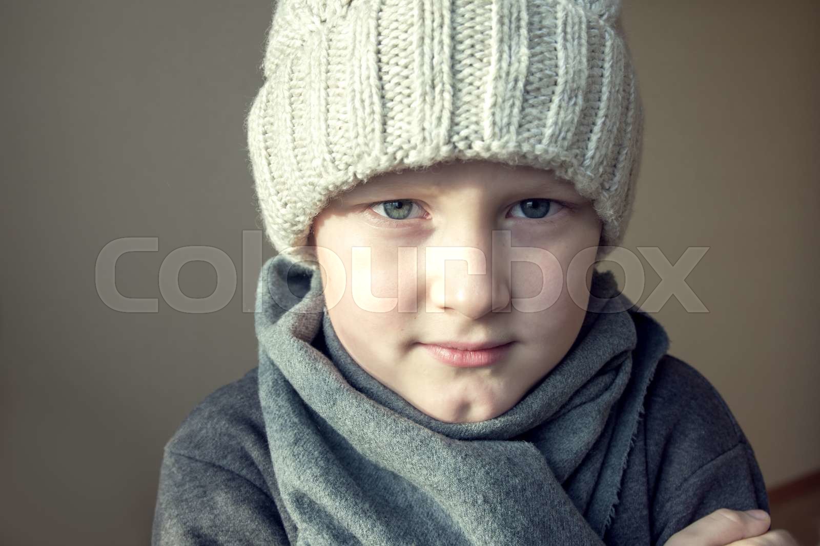 Child is freezing cold | Stock image | Colourbox