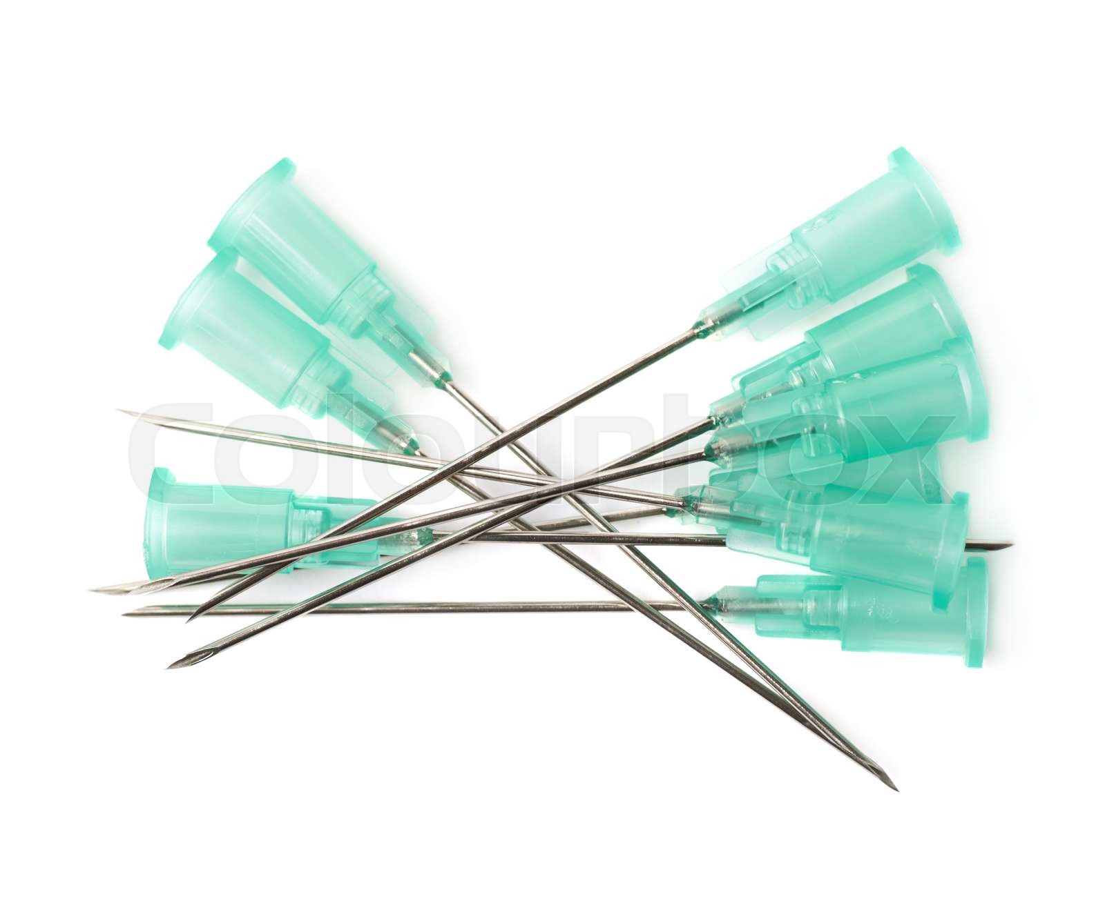 Pile of medical needles | Stock image | Colourbox