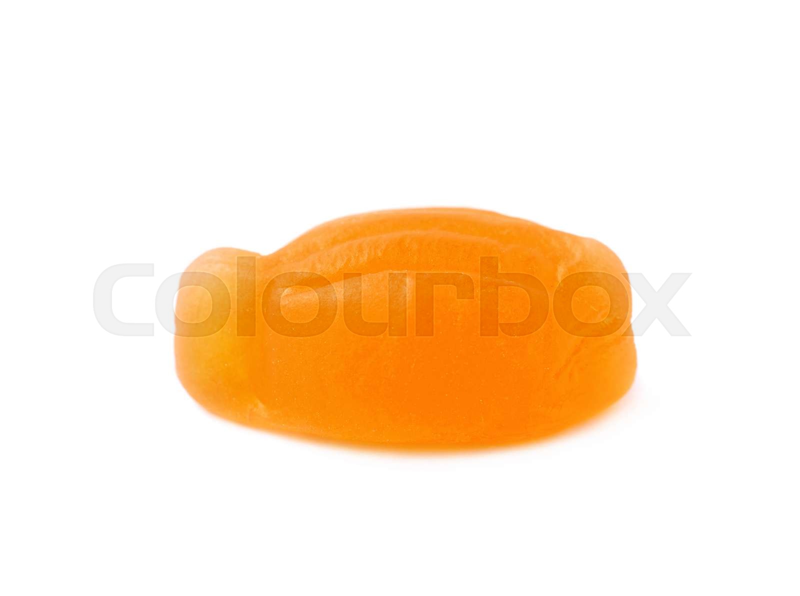 Orange shaped candy isolated | Stock image | Colourbox