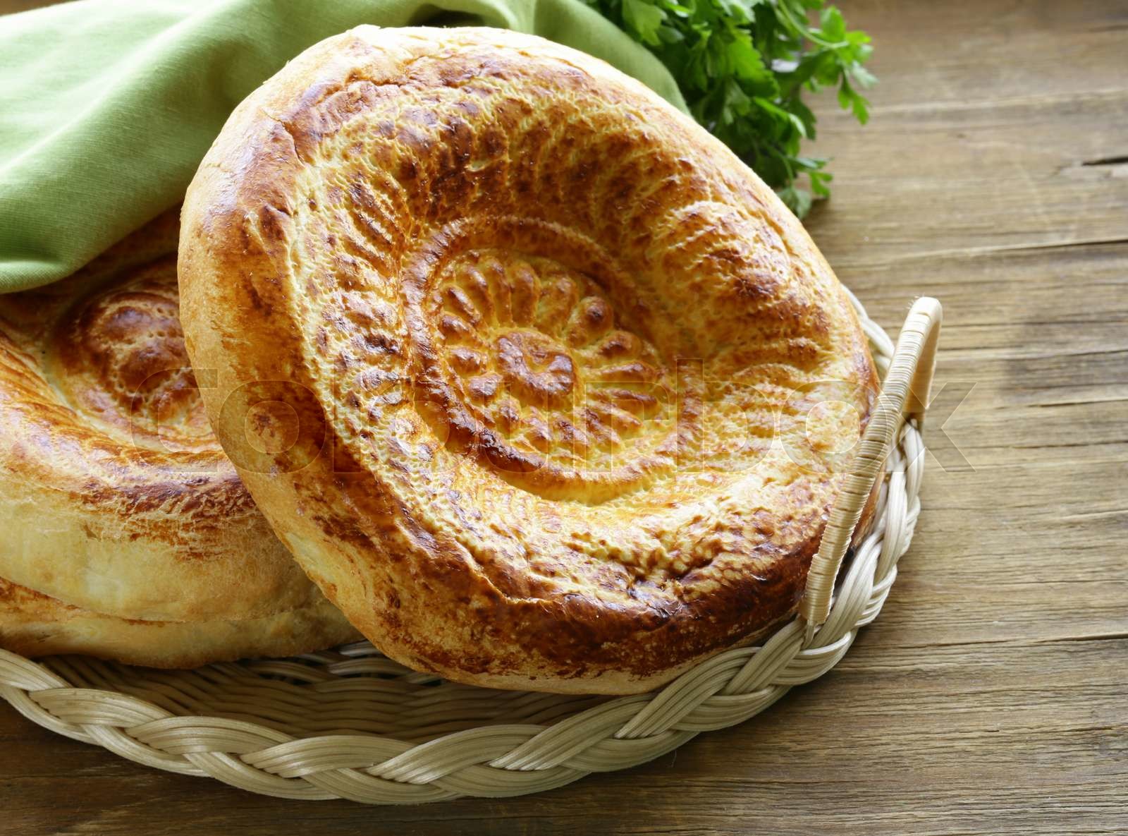 traditional Middle Asian bread | Stock image | Colourbox