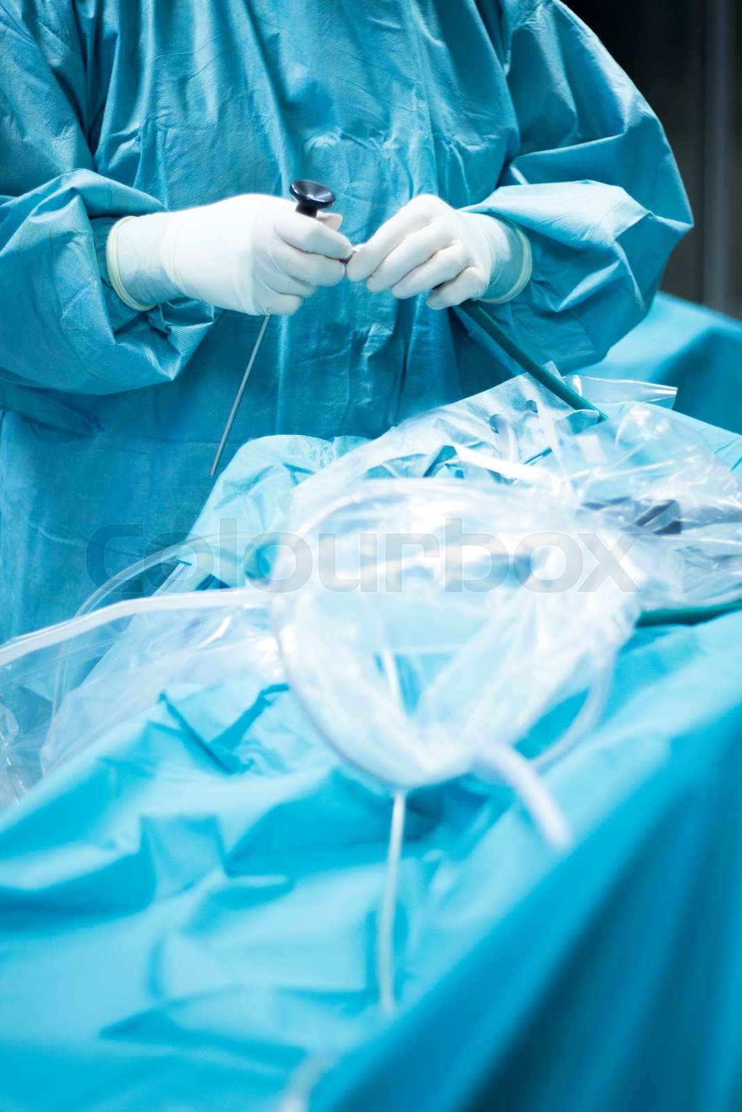 Knee arthroscopy orthopedic surgery operation | Stock image | Colourbox