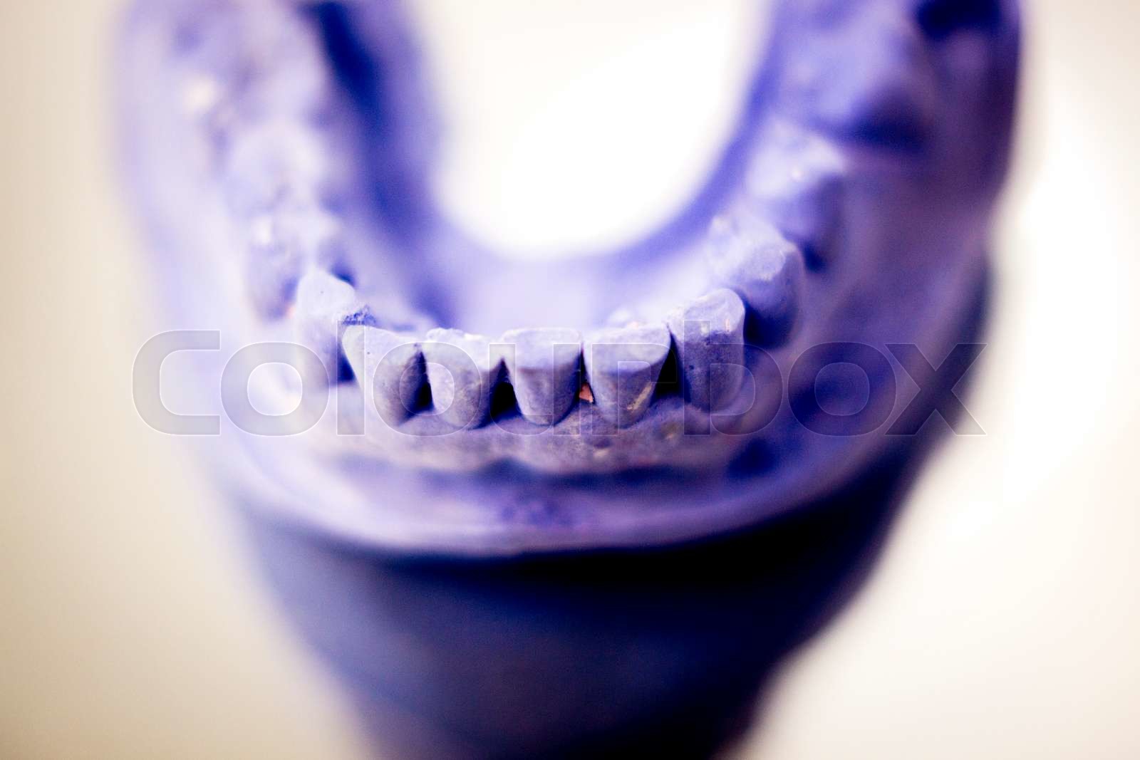 Dental prosthetics clay tooth mold | Stock image | Colourbox