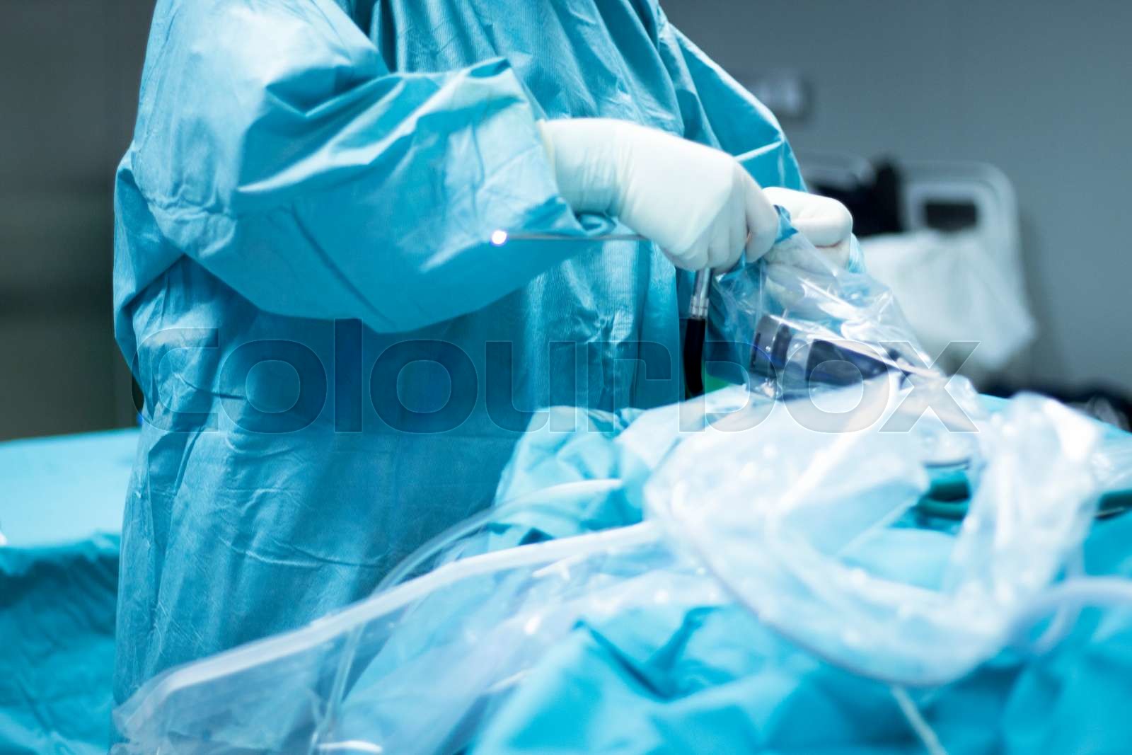 Knee arthroscopy orthopedic surgery operation | Stock image | Colourbox