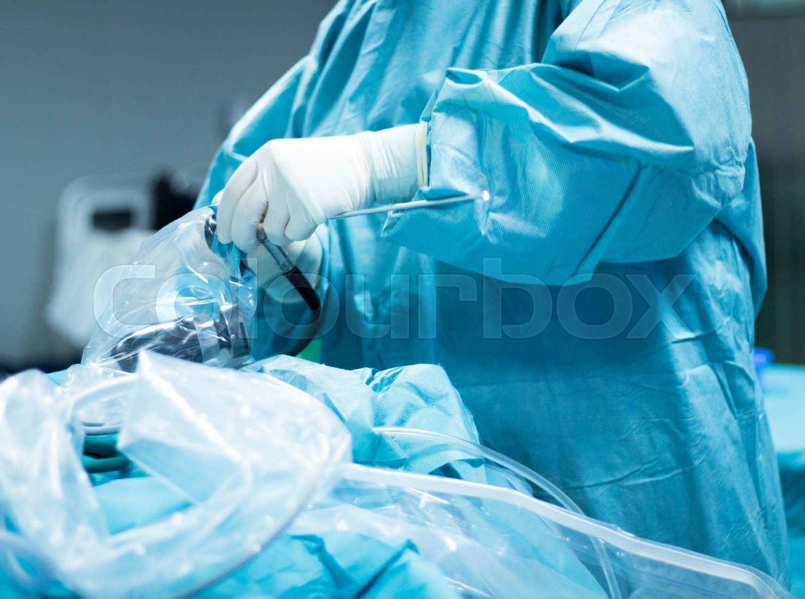 Knee arthroscopy orthopedic surgery operation | Stock image | Colourbox