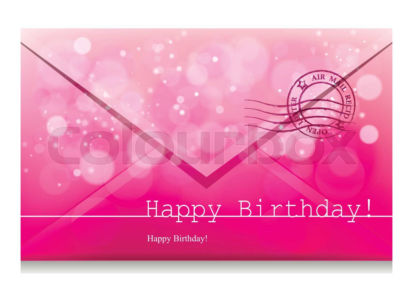 Happy Birthday bw | Stock vector | Colourbox