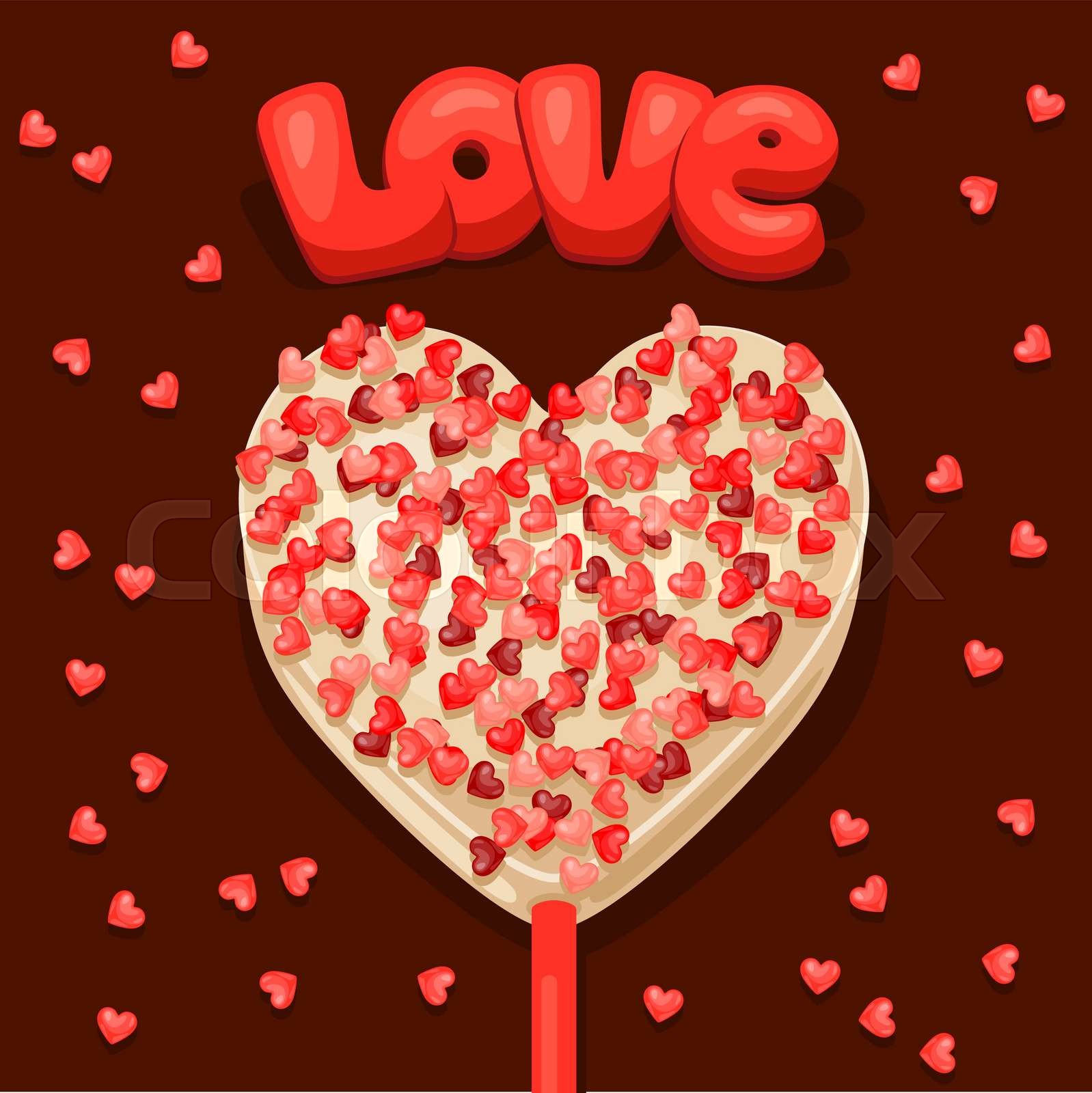 valentin, hjerte, kærlighed | Stock vektor | Colourbox