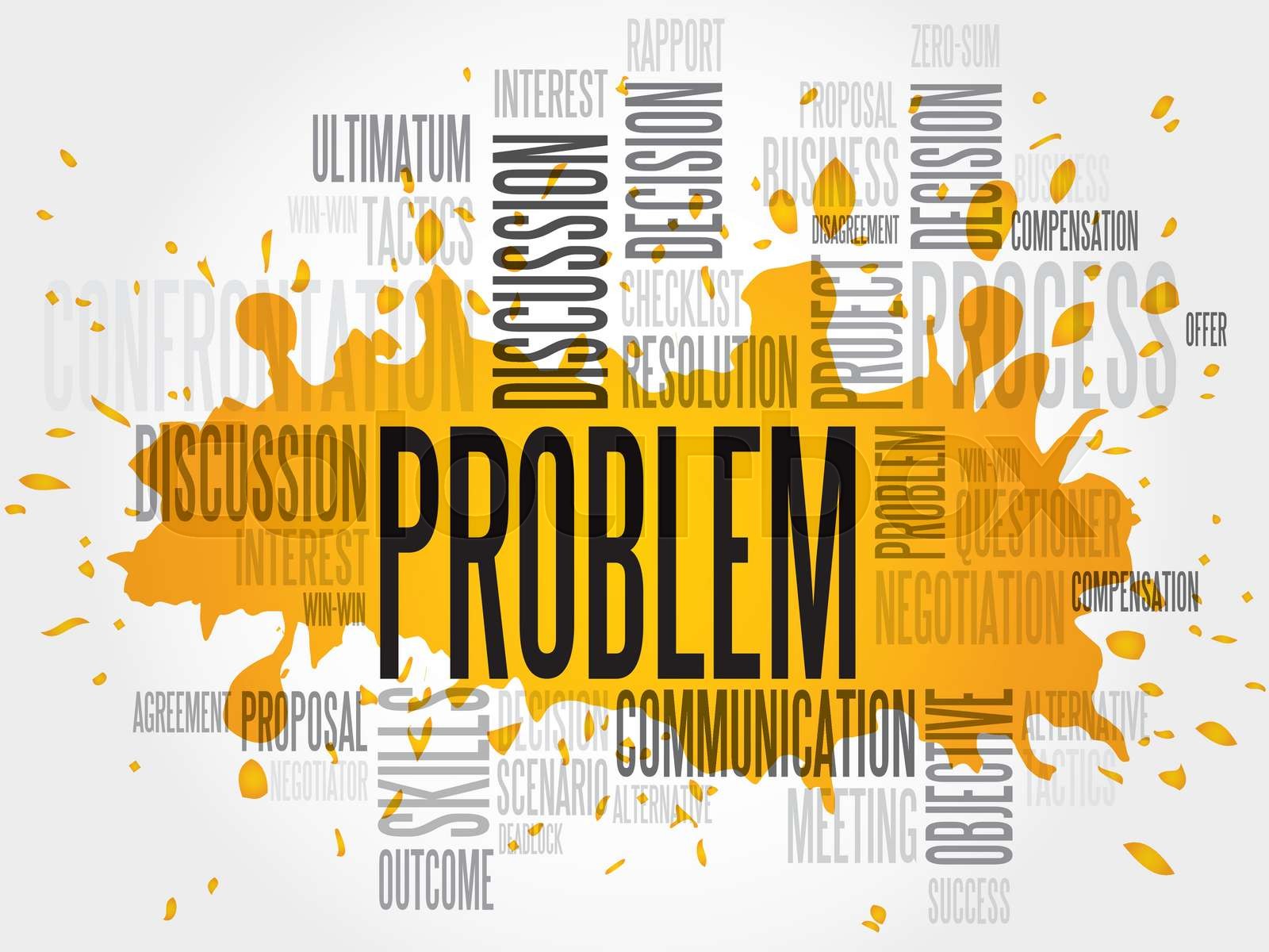 Problem word cloud | Stock vector | Colourbox