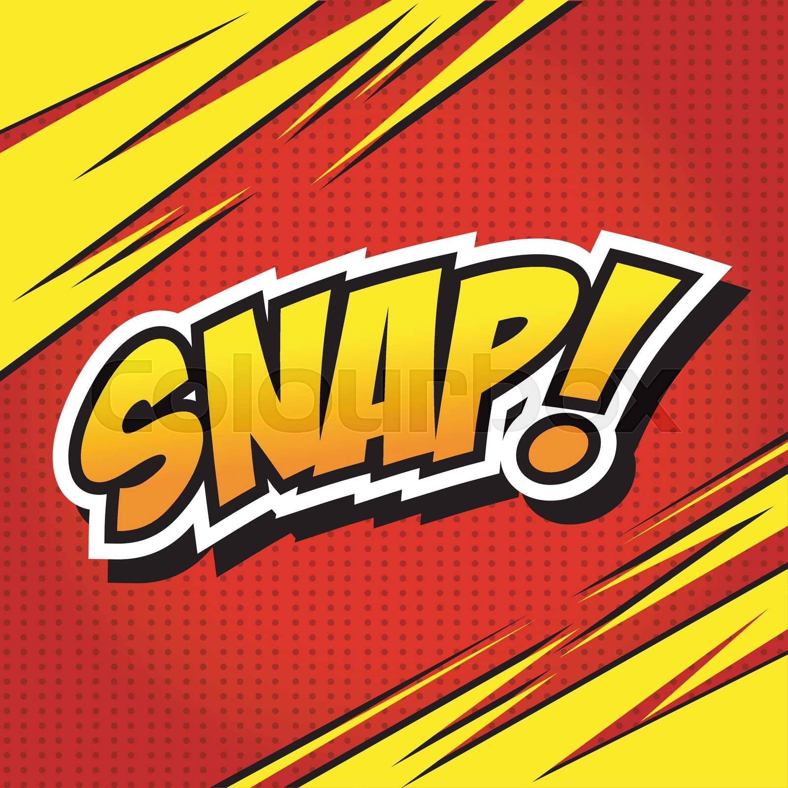 Snap! Comic Speech Bubble, Cartoon. | Stock vector | Colourbox