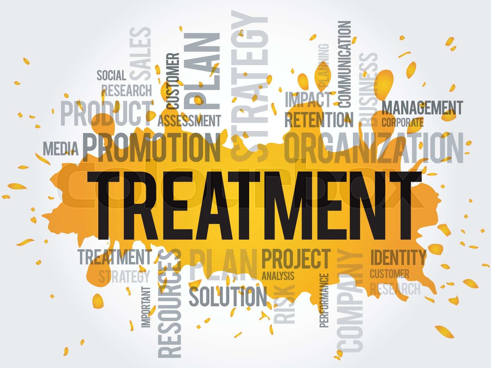 Treatment word cloud | Stock vector | Colourbox