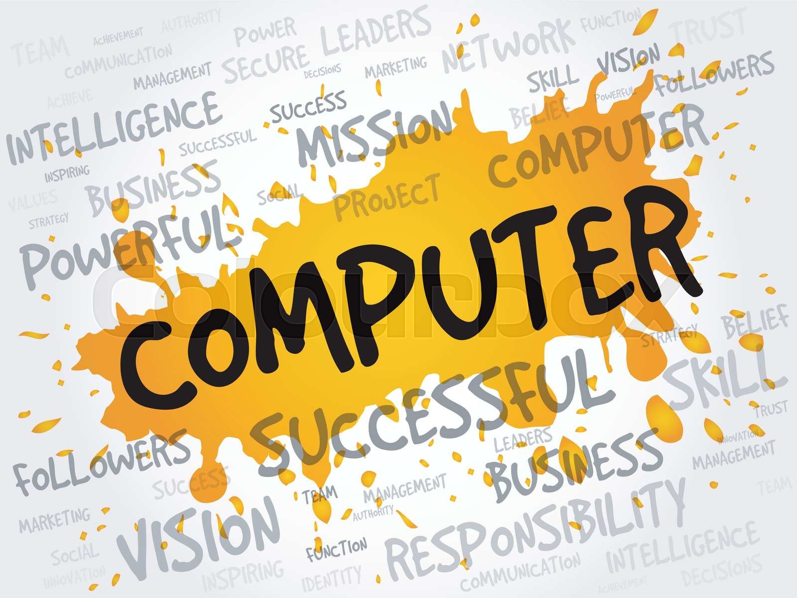 COMPUTER word cloud | Stock vector | Colourbox