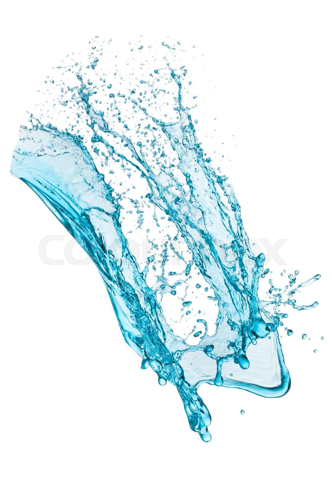 turquoise water splash | Stock image | Colourbox