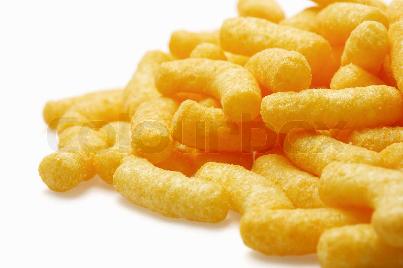 Cheese flavored potato snacks | Stock image | Colourbox