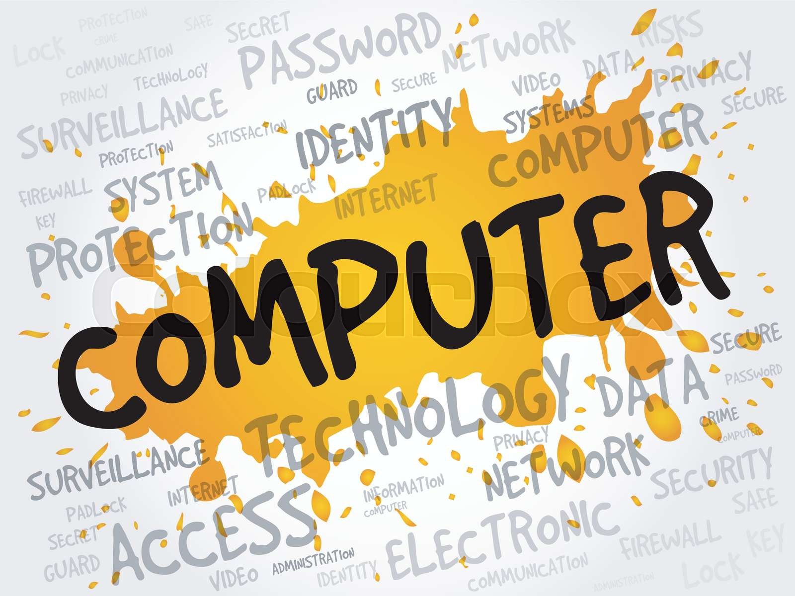 COMPUTER word cloud | Stock vector | Colourbox
