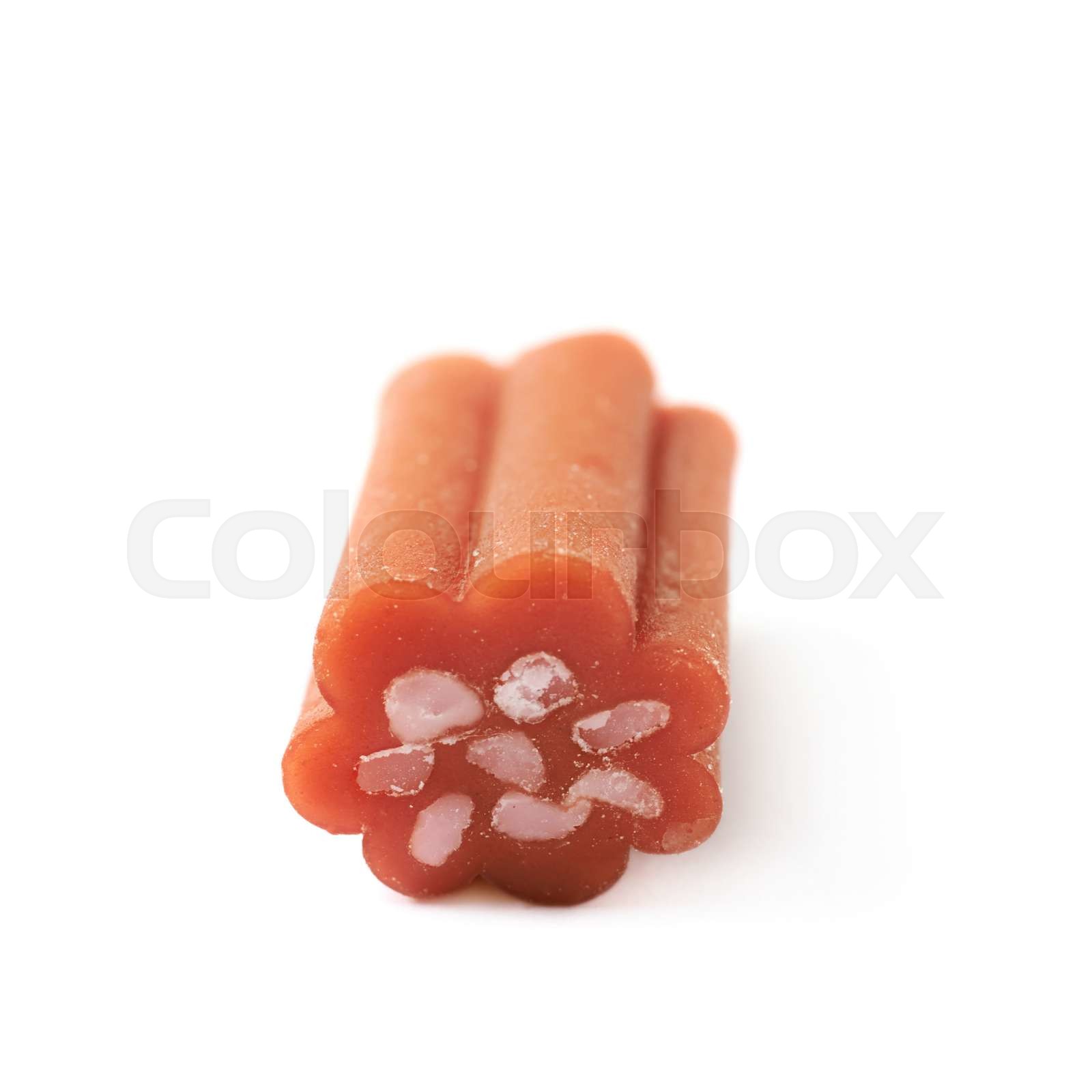 Red licorice stick candy isolated | Stock image | Colourbox