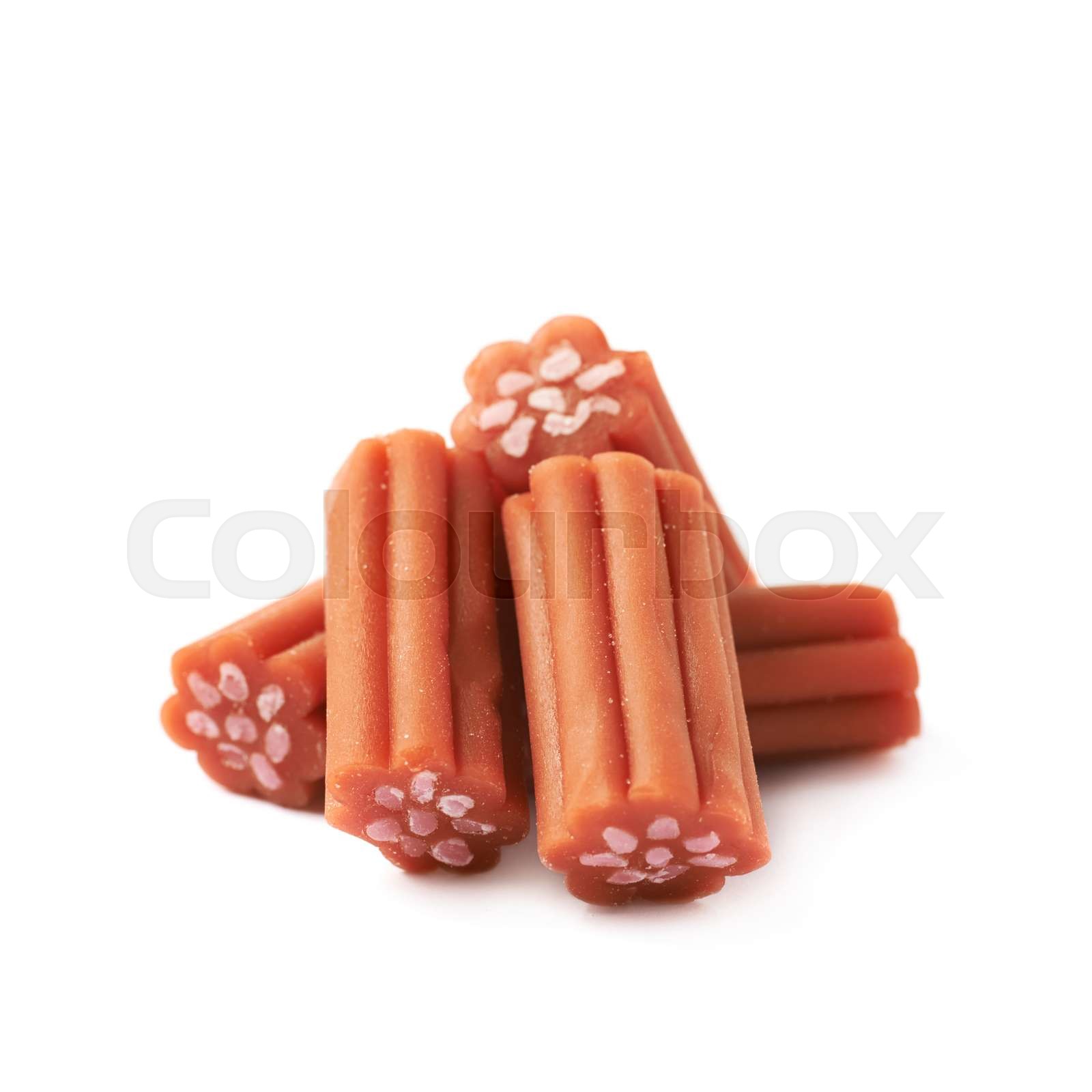 Red licorice stick candy isolated | Stock image | Colourbox