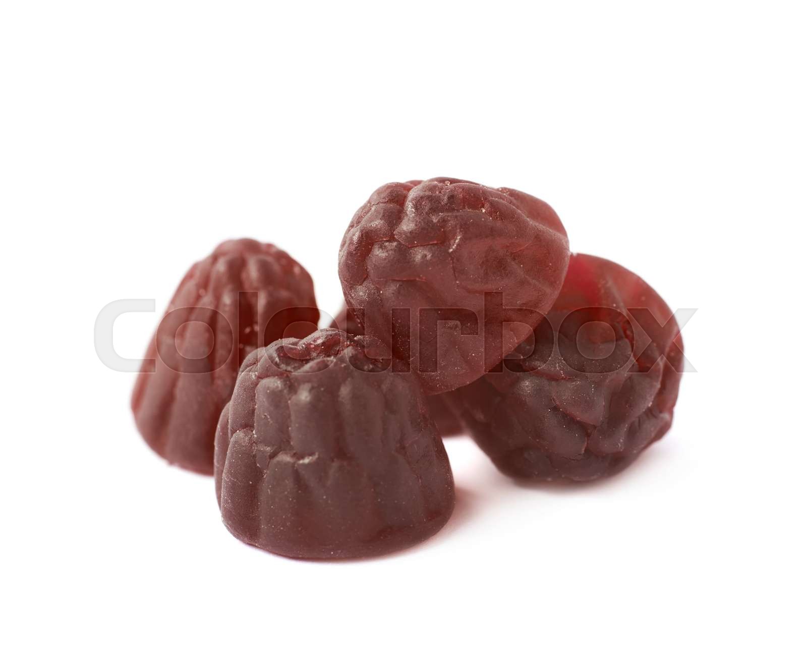 Berry shaped candy isolated | Stock image | Colourbox