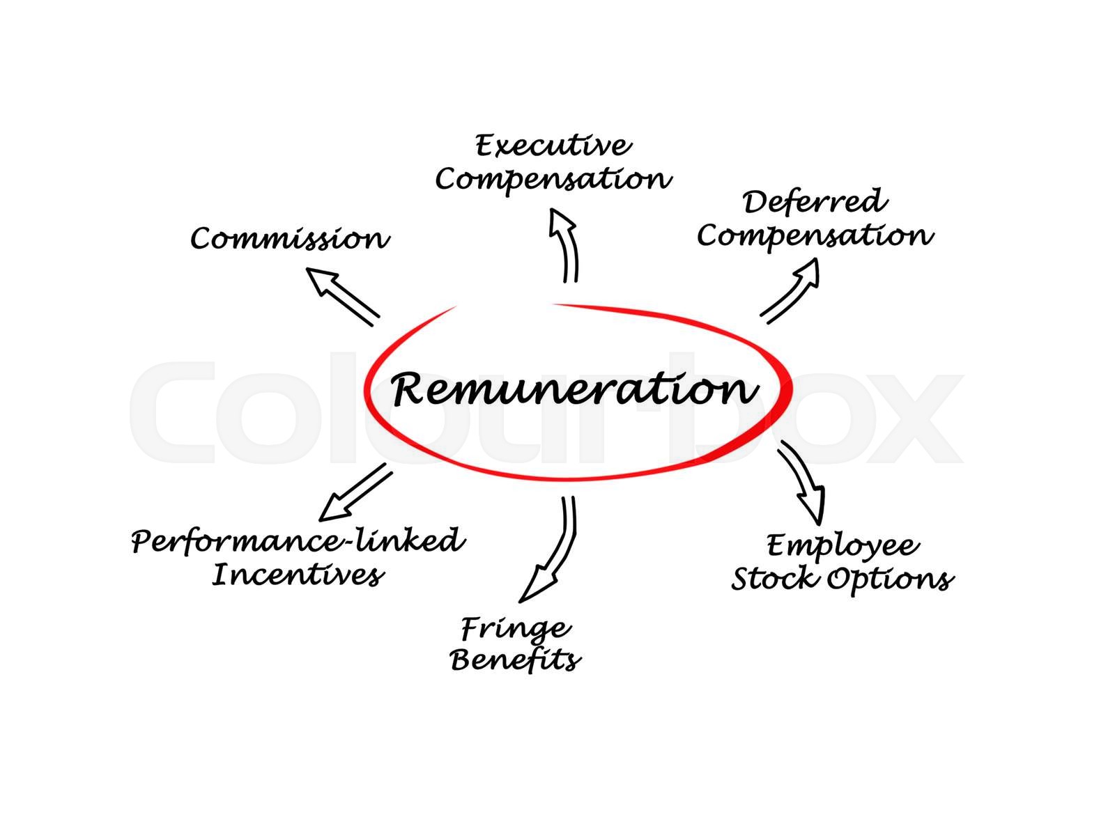 Diagram of Remuneration | Stock image | Colourbox