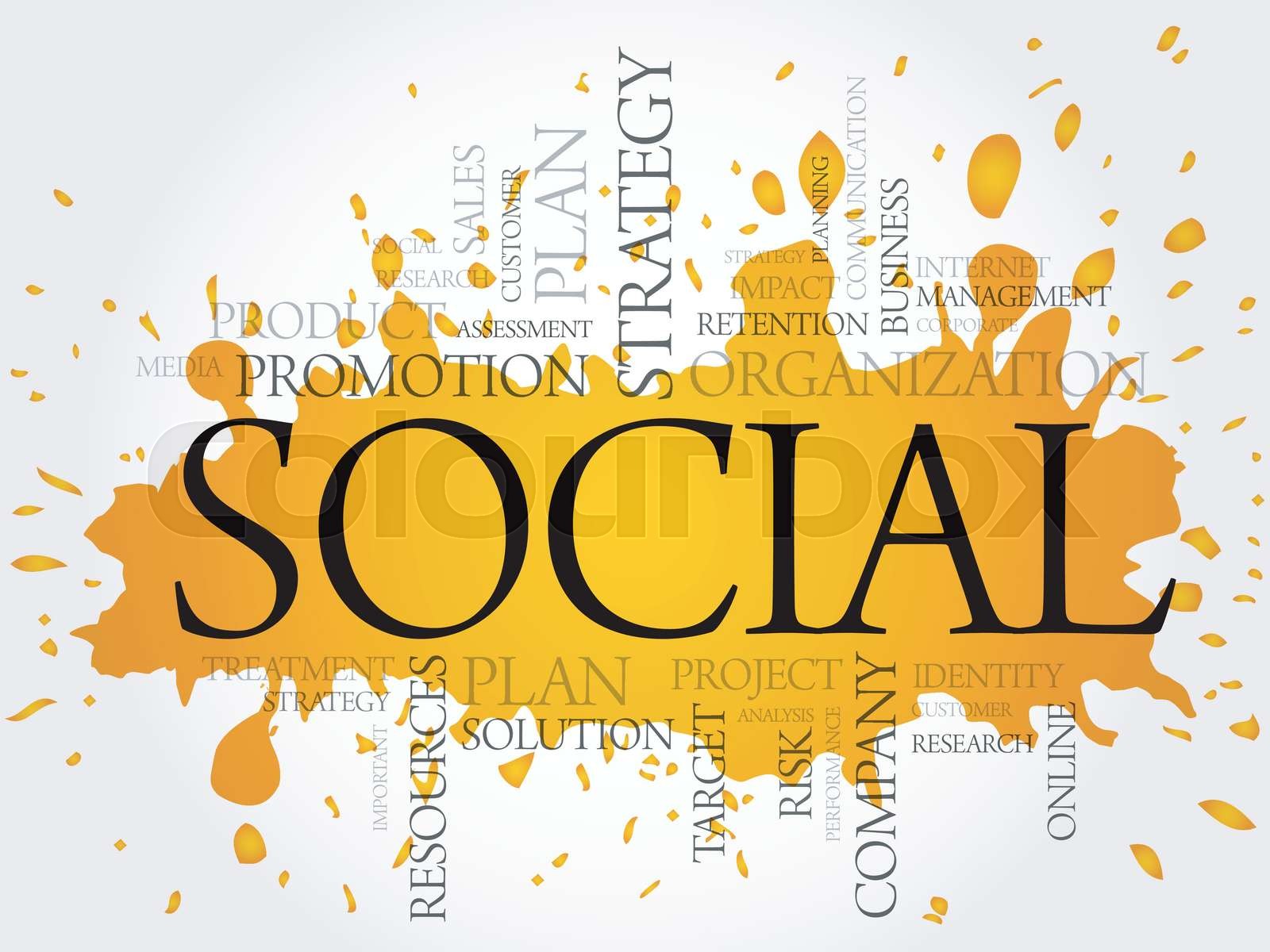 Social word cloud | Stock vector | Colourbox