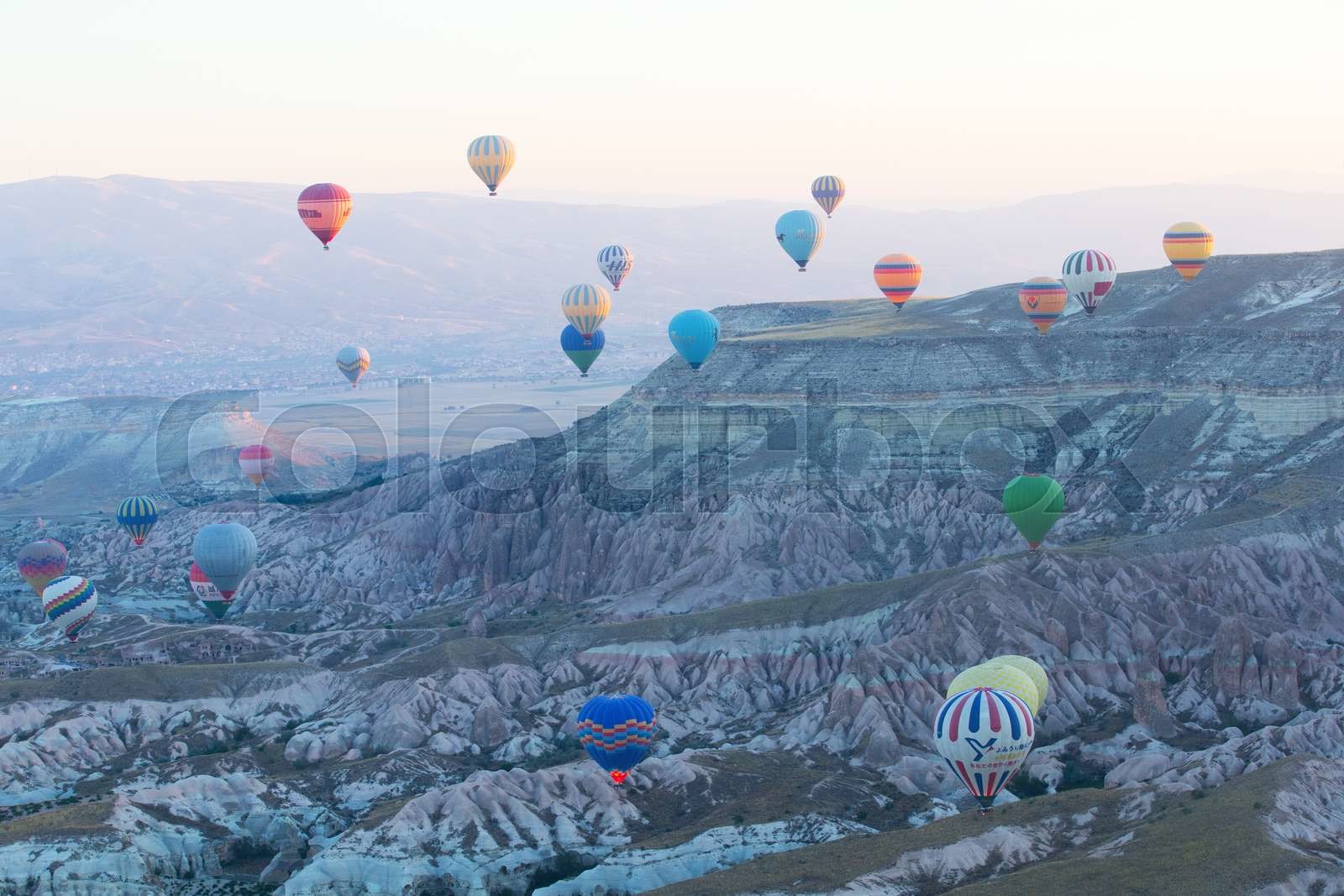 Cappadocia - balloon flight. | Stock image | Colourbox