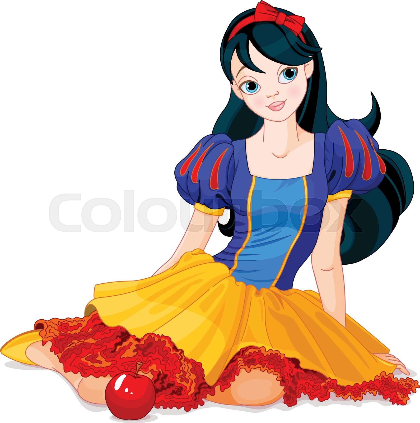 Snow White Girl | Stock vector | Colourbox