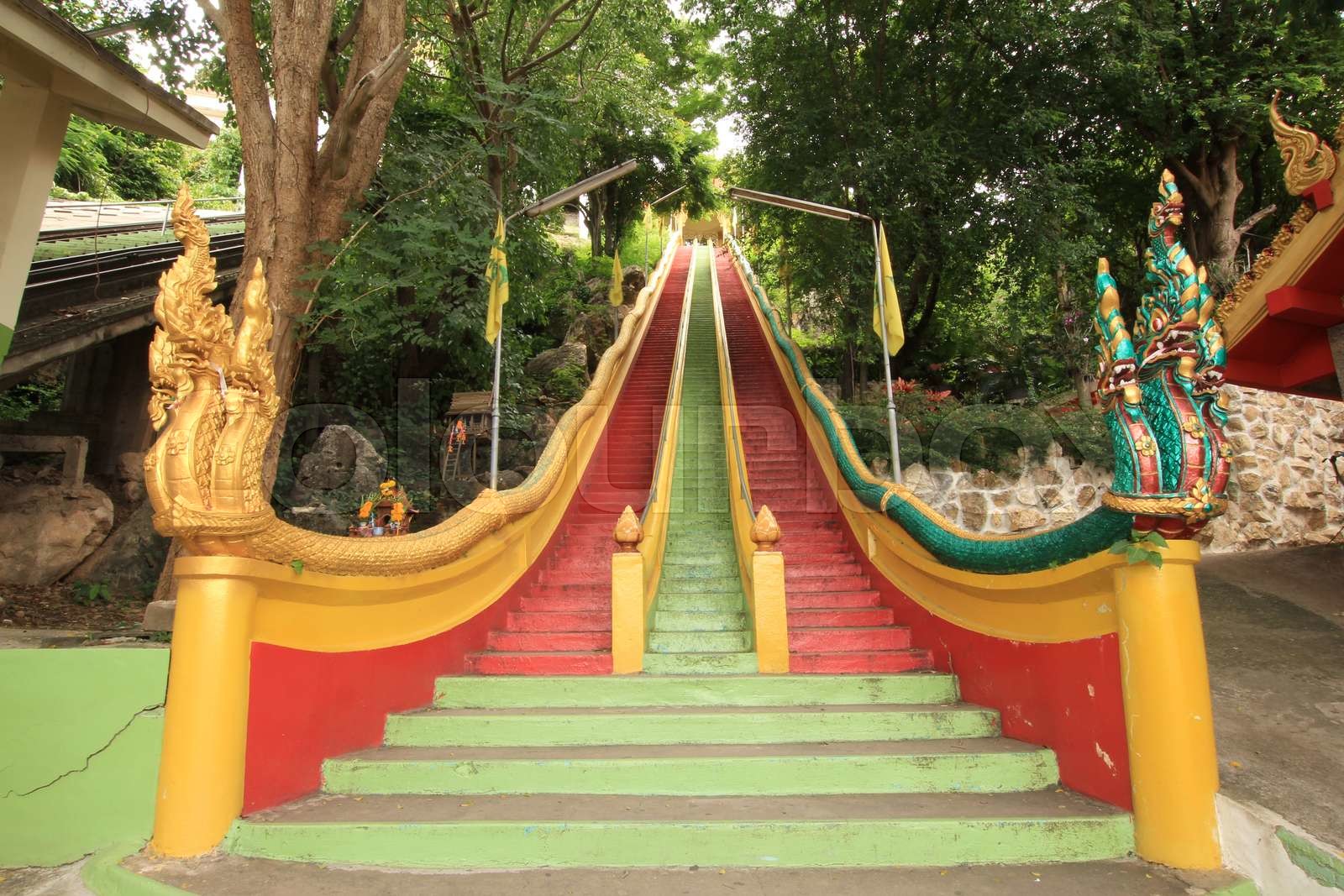 Stairs to the temple | Stock image | Colourbox