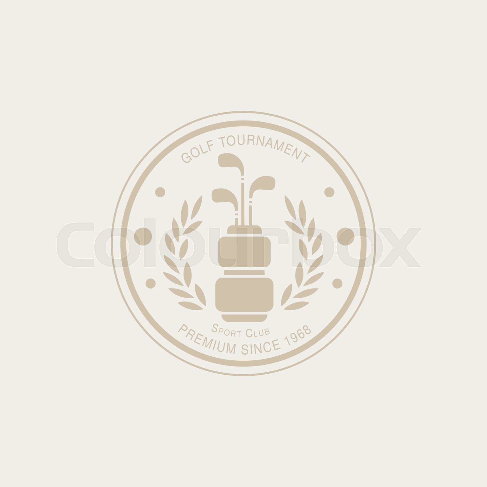 Golf Club Round Vector Logo | Stock vector | Colourbox