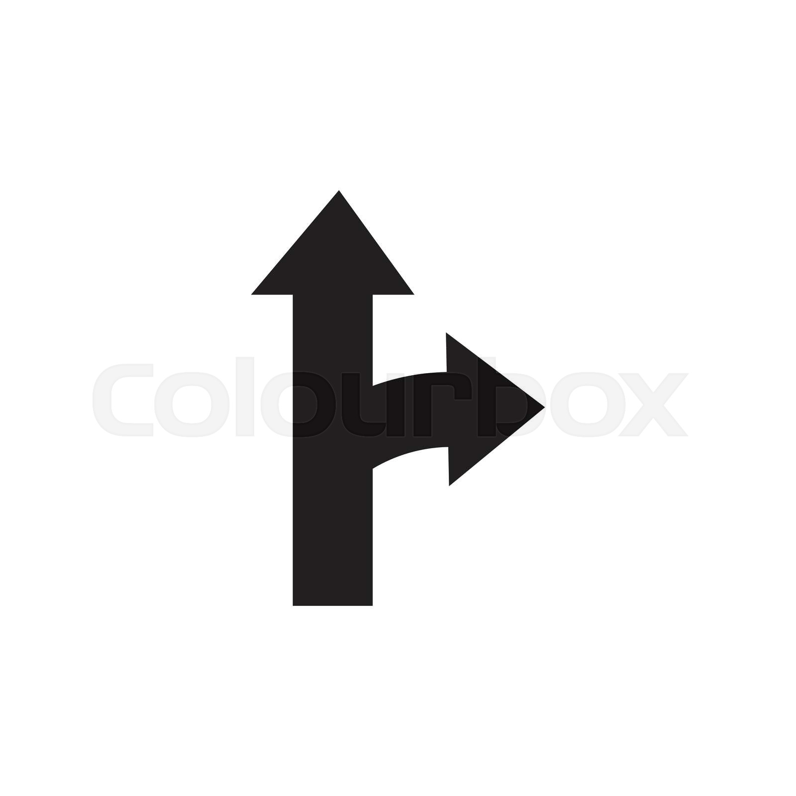 Right Turn arrow | Stock vector | Colourbox