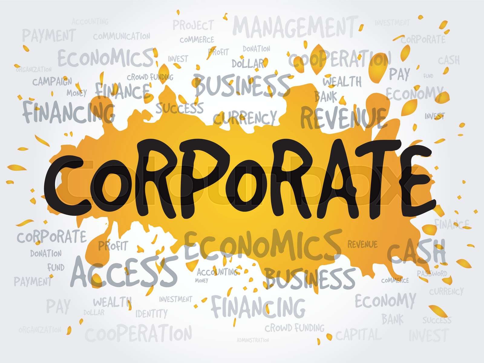 CORPORATE word cloud | Stock vector | Colourbox