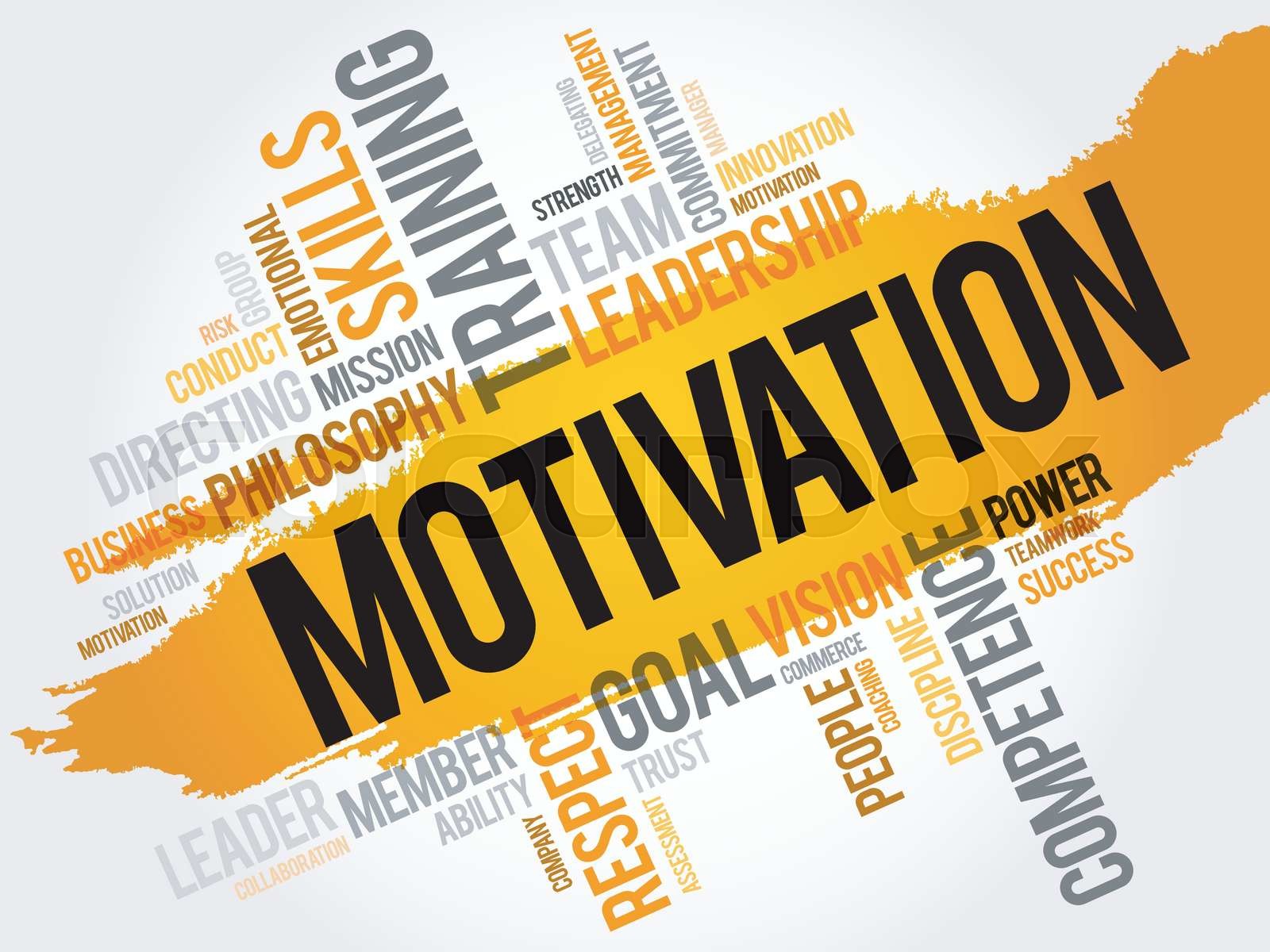 MOTIVATION word cloud | Stock vector | Colourbox