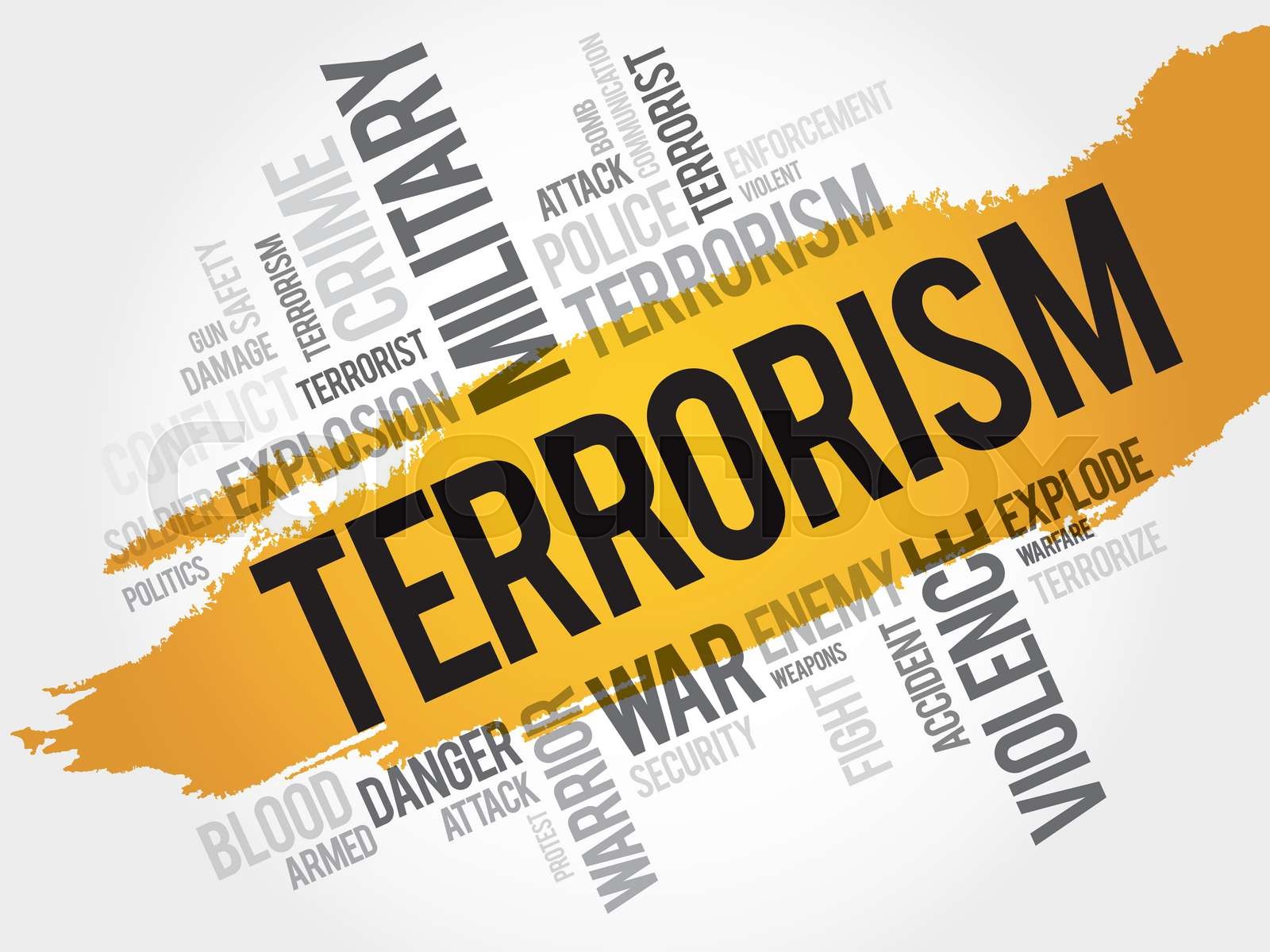 Terrorism word cloud | Stock vector | Colourbox
