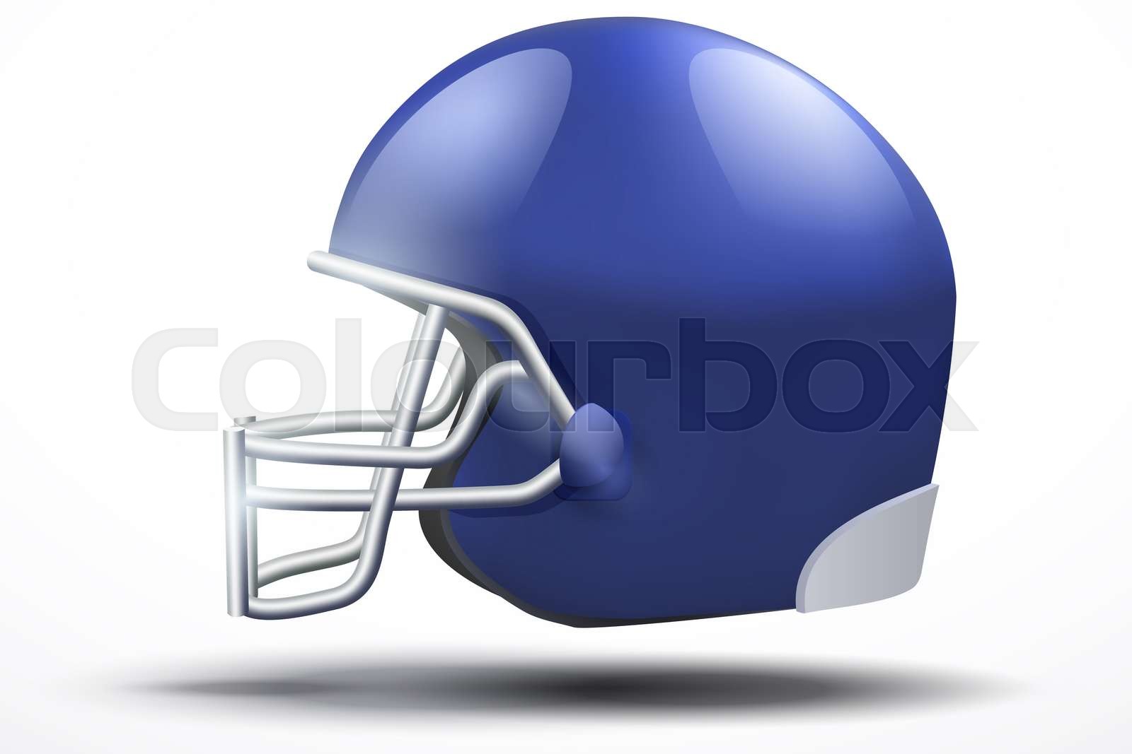 Realistic American football helmet. Side view. | Stock image | Colourbox