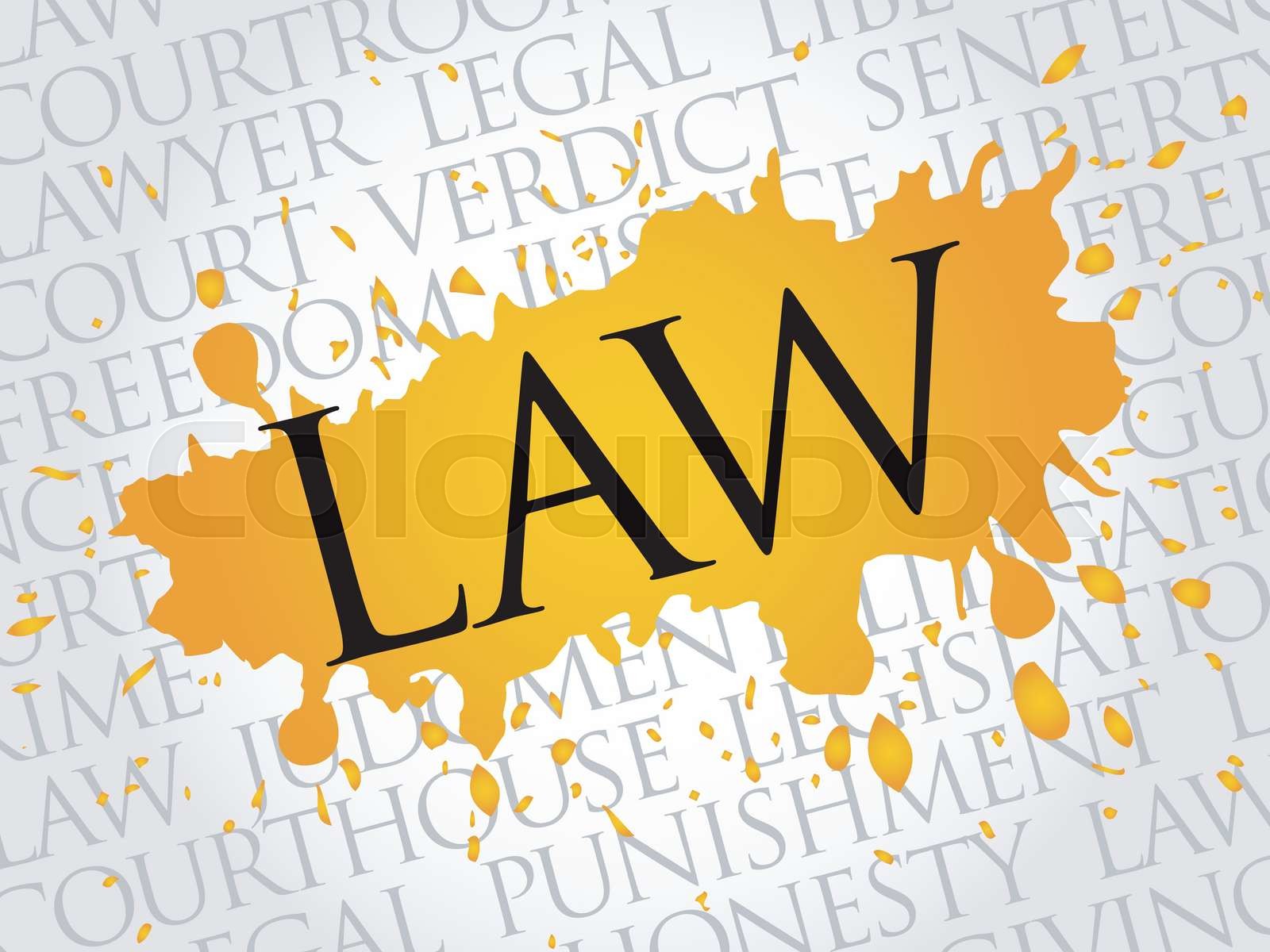 Law word cloud | Stock vector | Colourbox