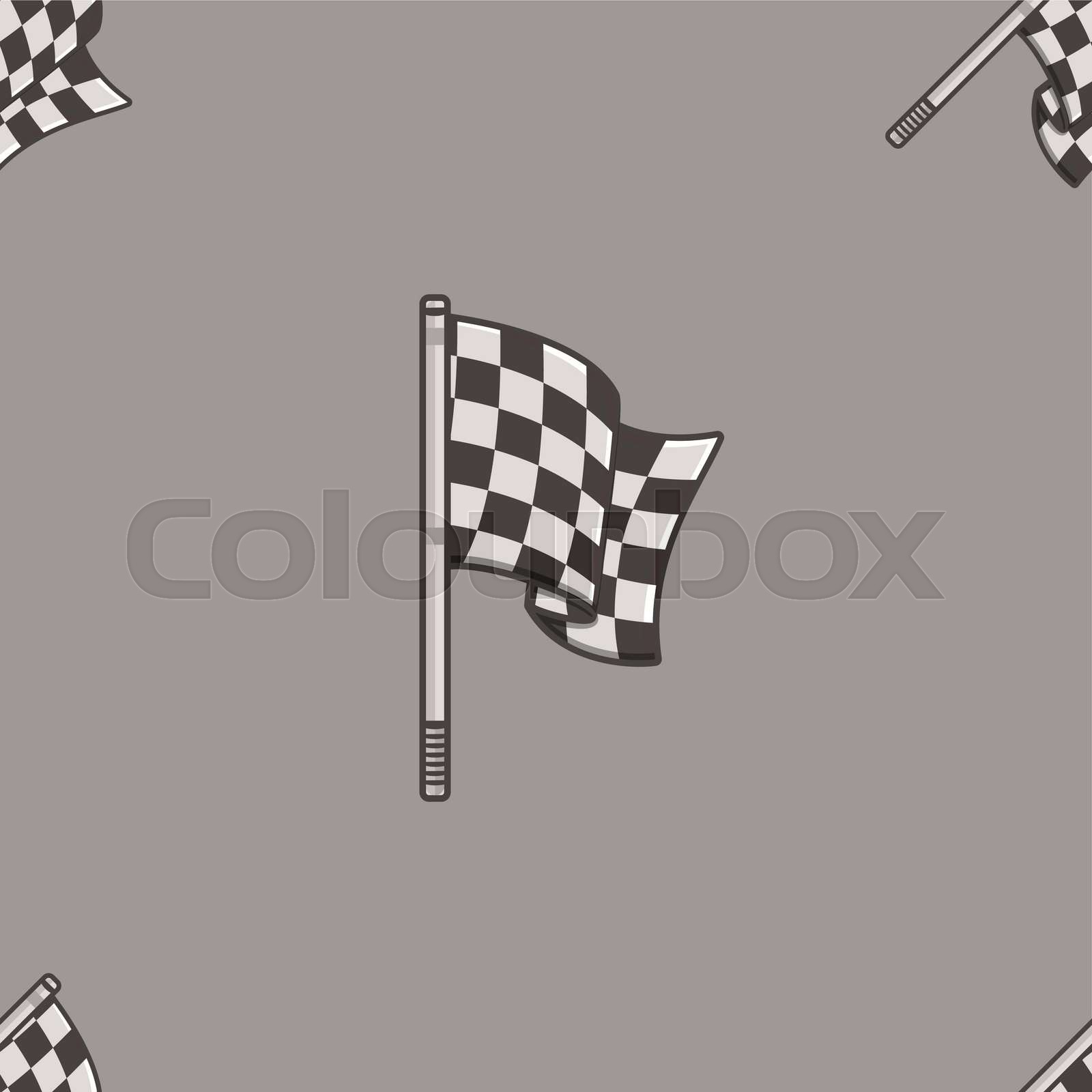 Vintage speed flag patern. | Stock vector | Colourbox