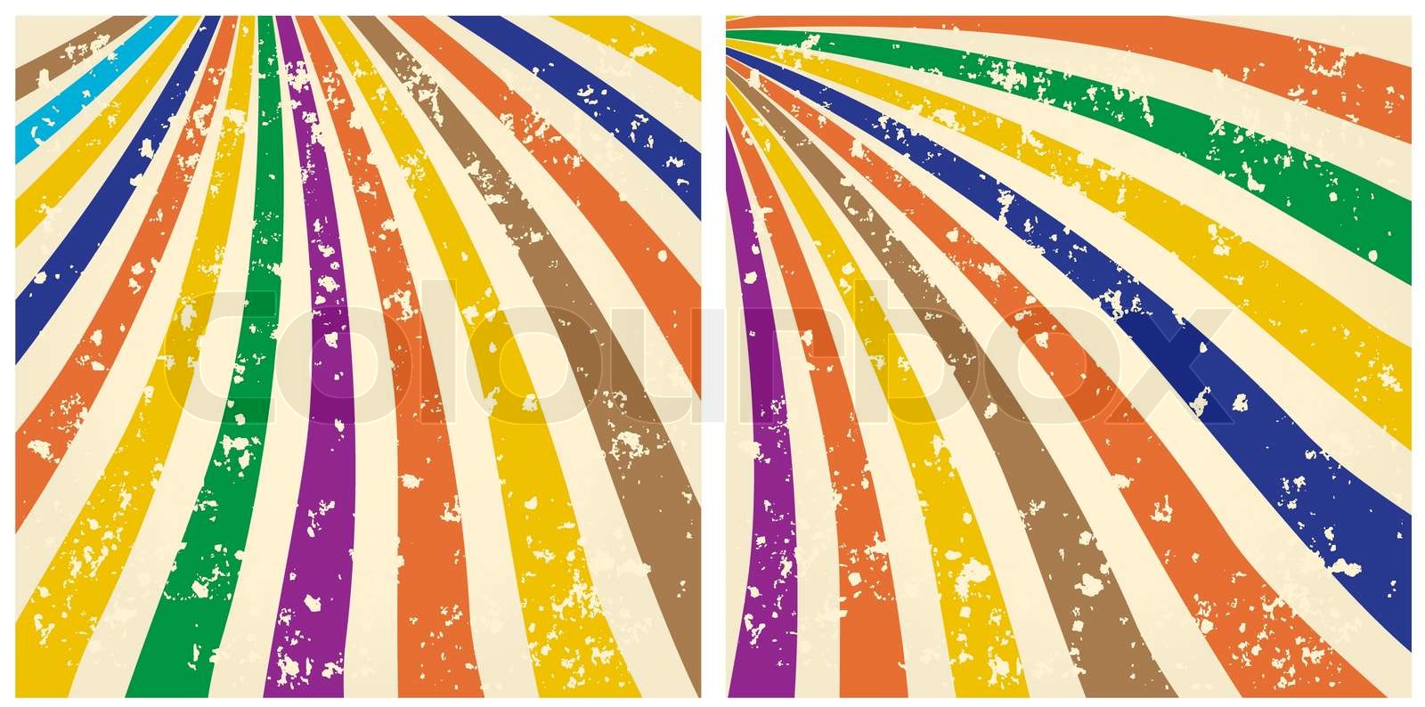 rainbow retro background | Stock vector | Colourbox