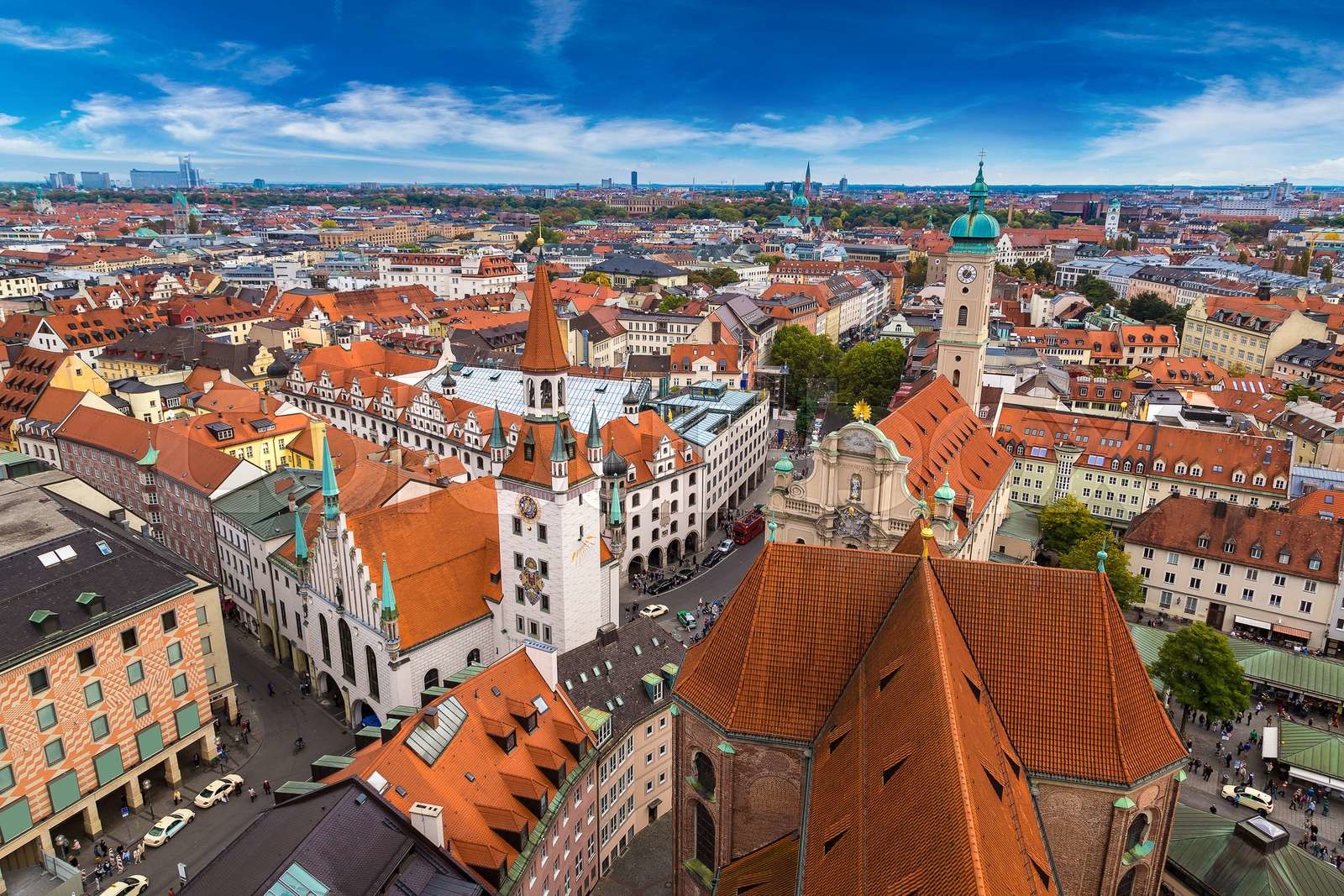 Aerial view of Munich | Stock image | Colourbox