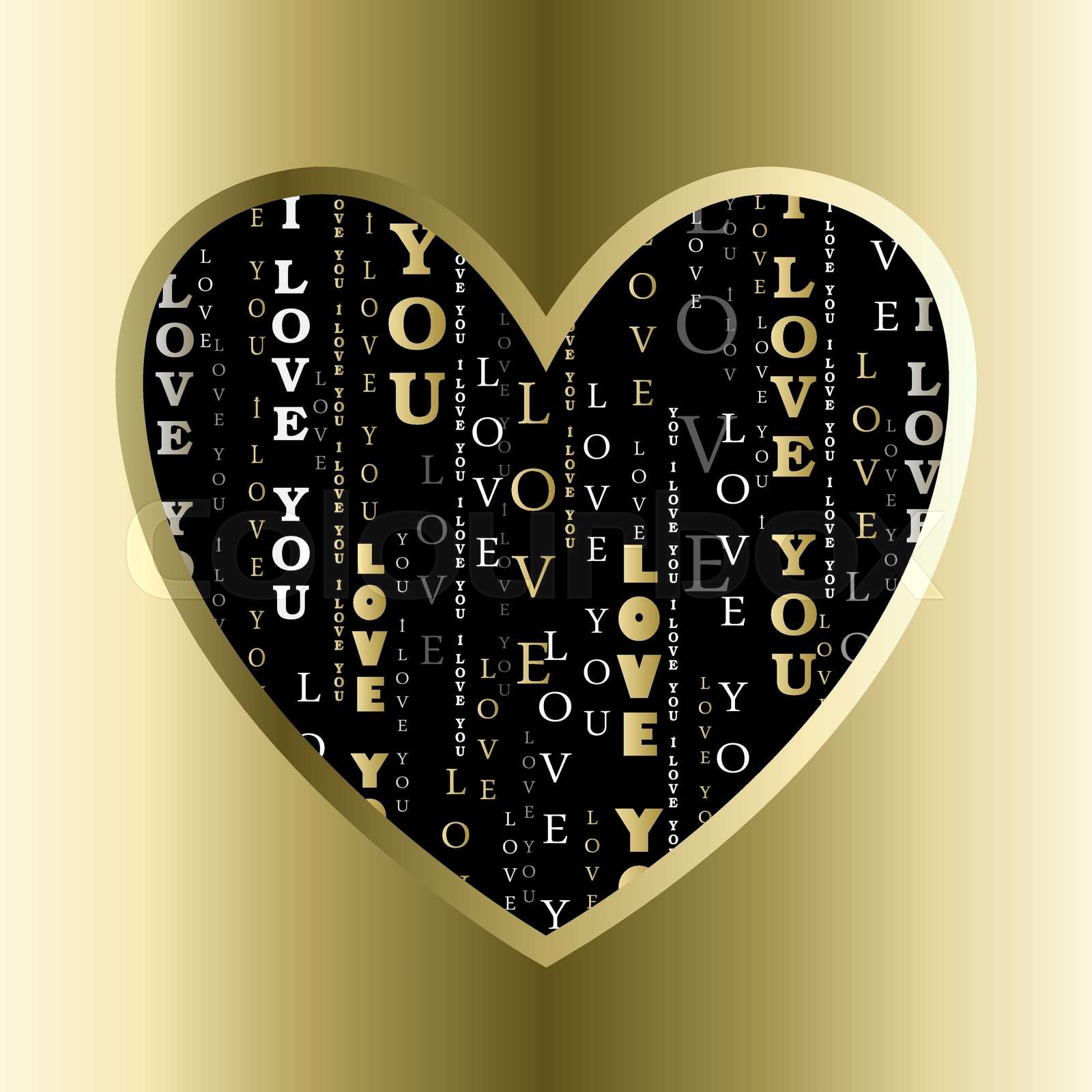 hjerte, skabelon, dig | Stock vektor | Colourbox