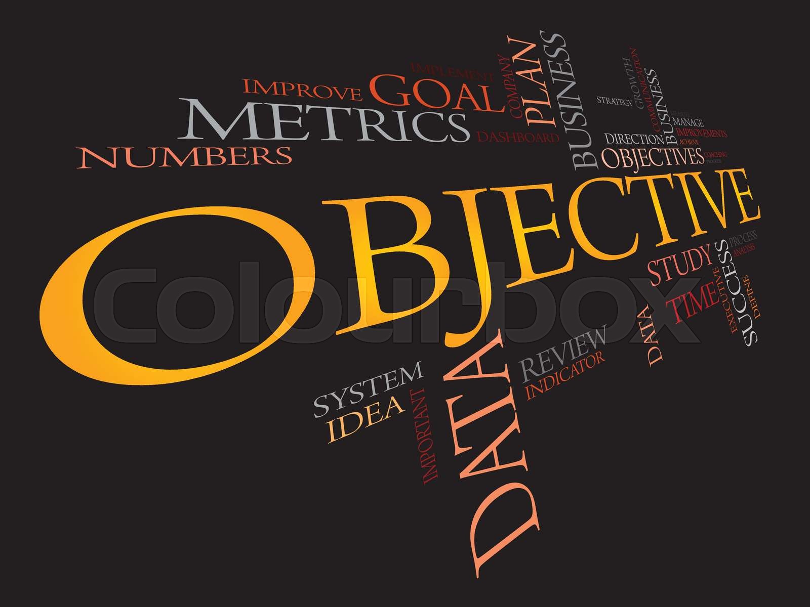 Objective word cloud | Stock vector | Colourbox Objective word cloud | Stock vector | Colourbox