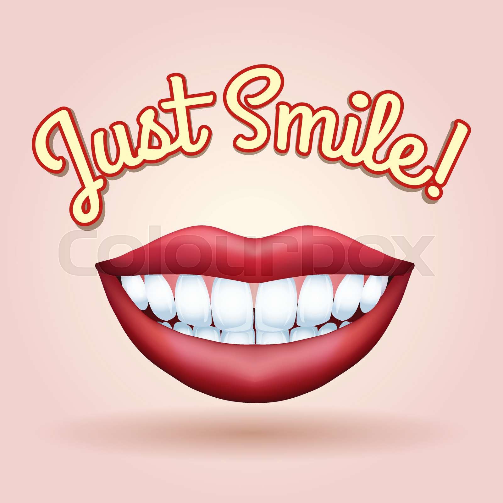 Just Smile | Stock vector | Colourbox
